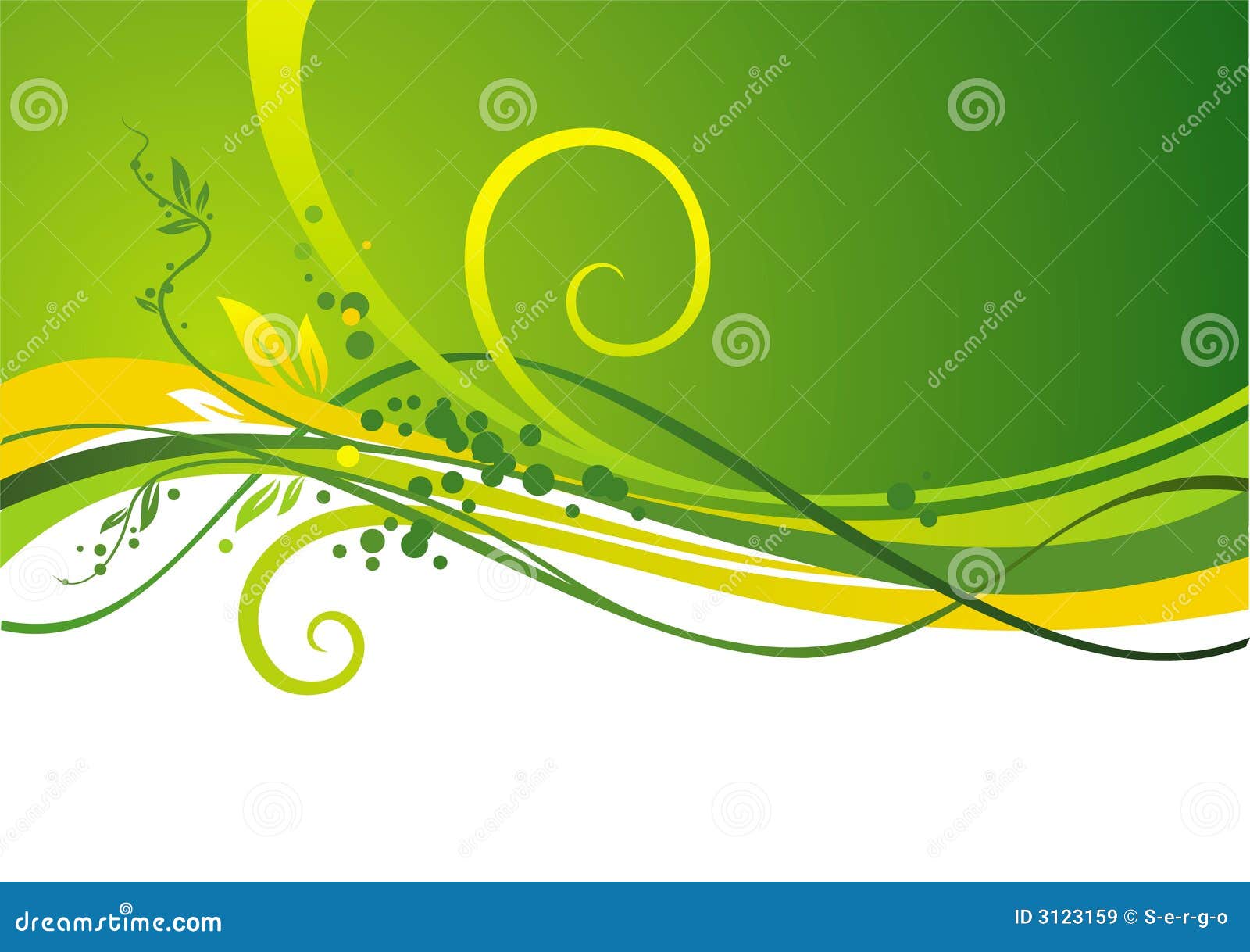 Diseño De Color Verde Amarillo Ilustración del Vector - Ilustración de ...