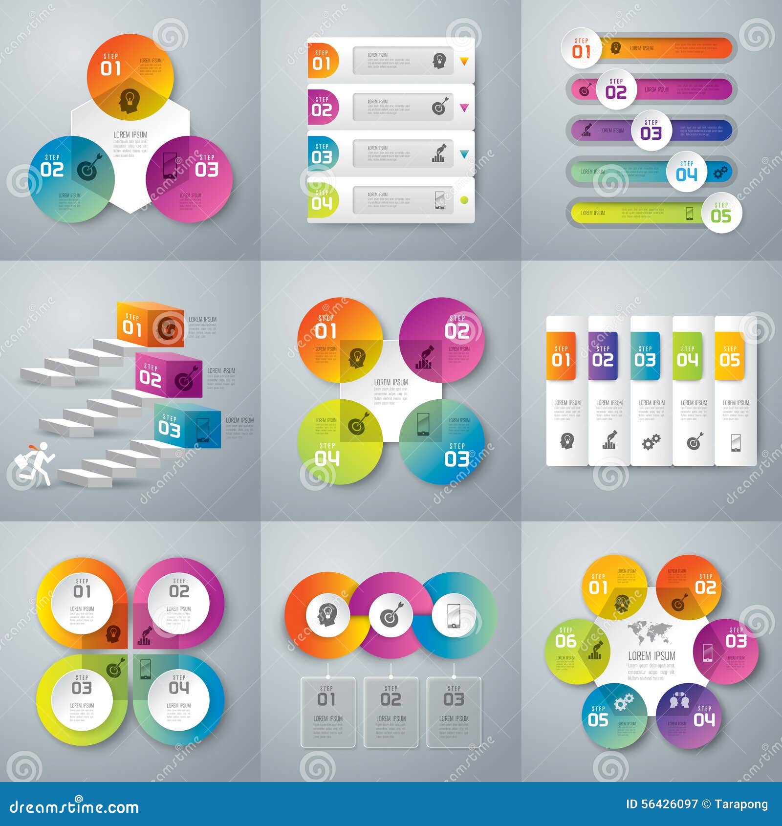 Diseño de Infographics ilustración del vector. Ilustración de cuatro ...