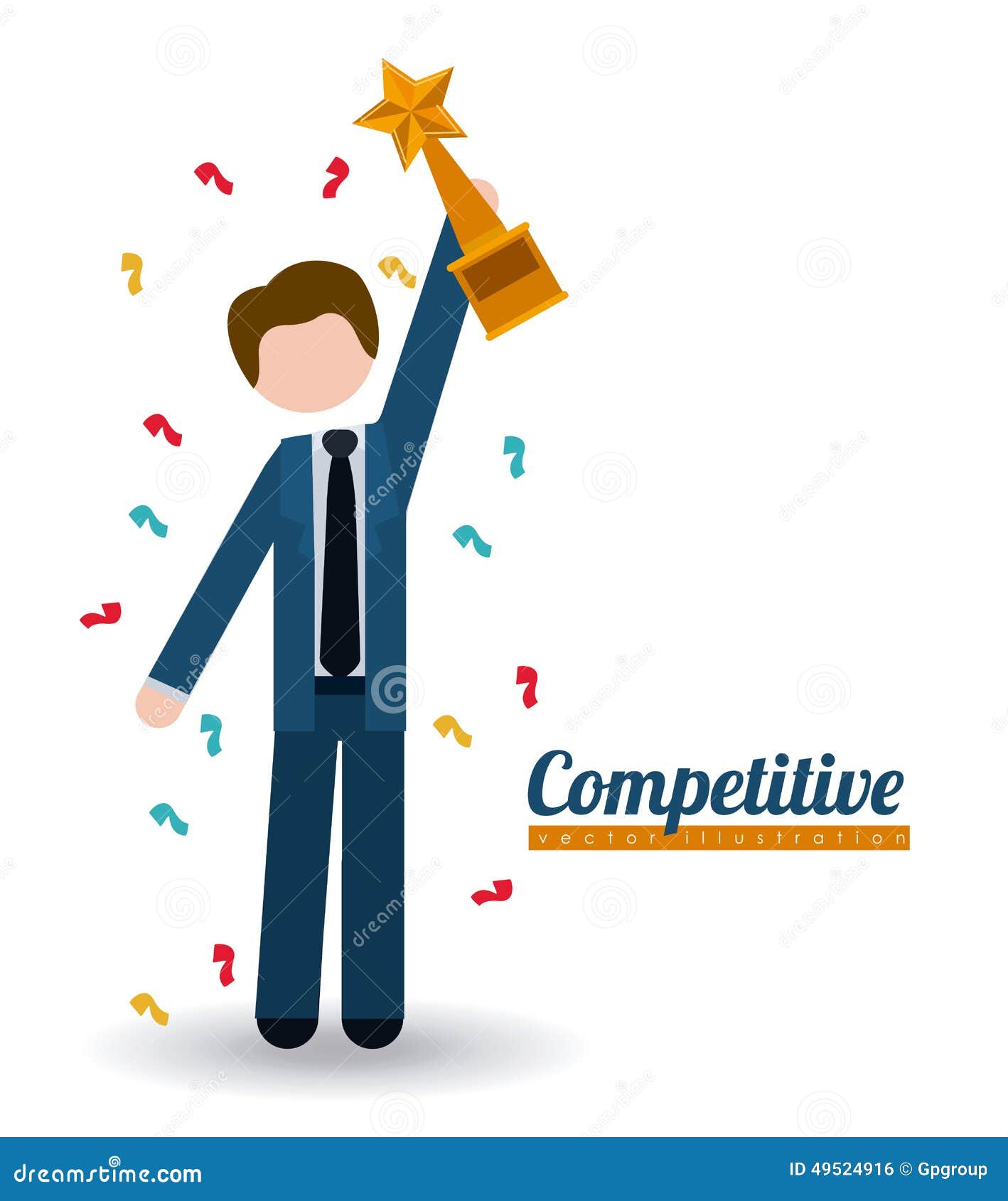 Diseño De La Competencia, Ejemplo Del Vector Ilustración del Vector ...