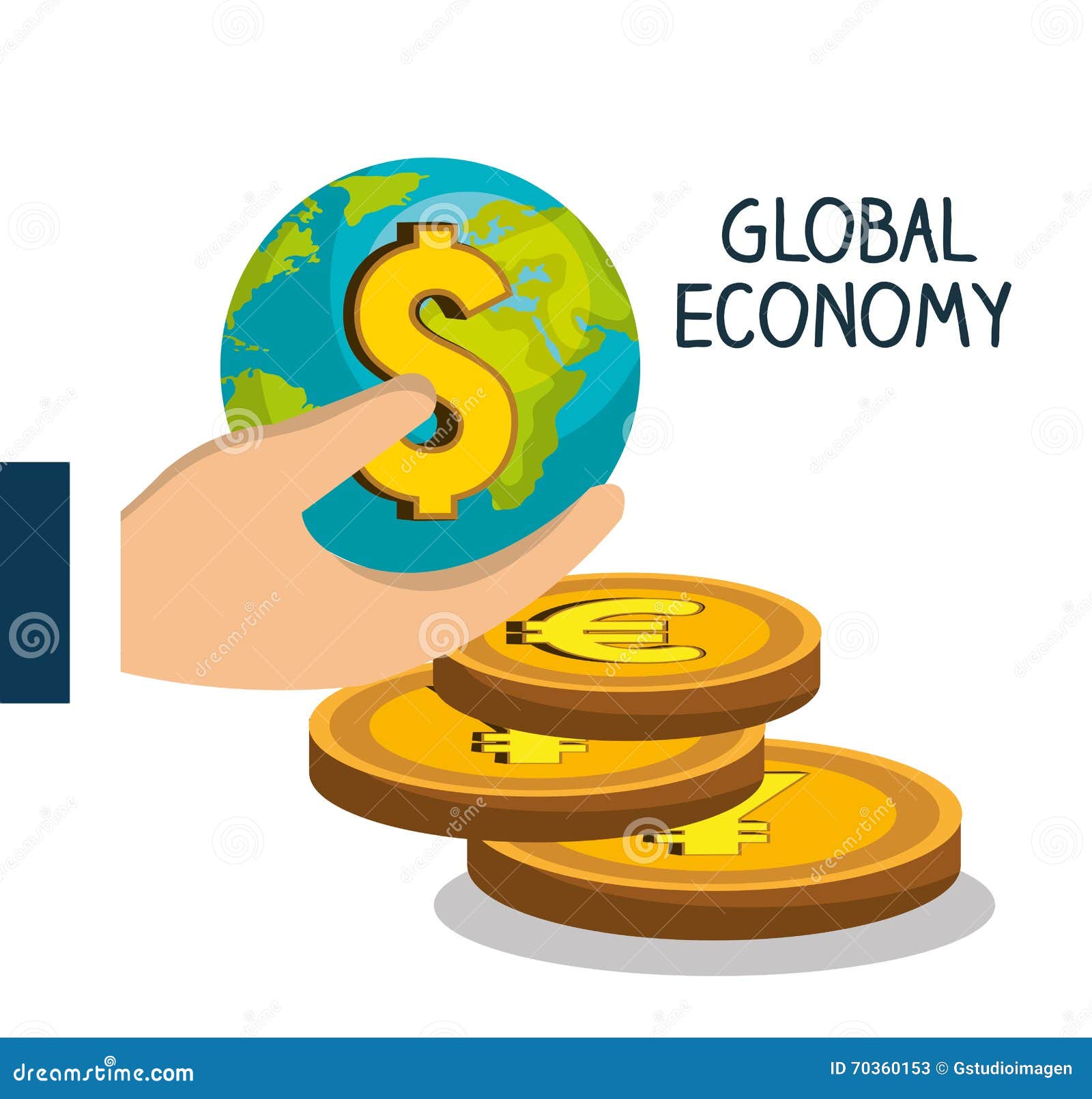 Diseño De La Economía Global Stock de ilustración - Ilustración de ...