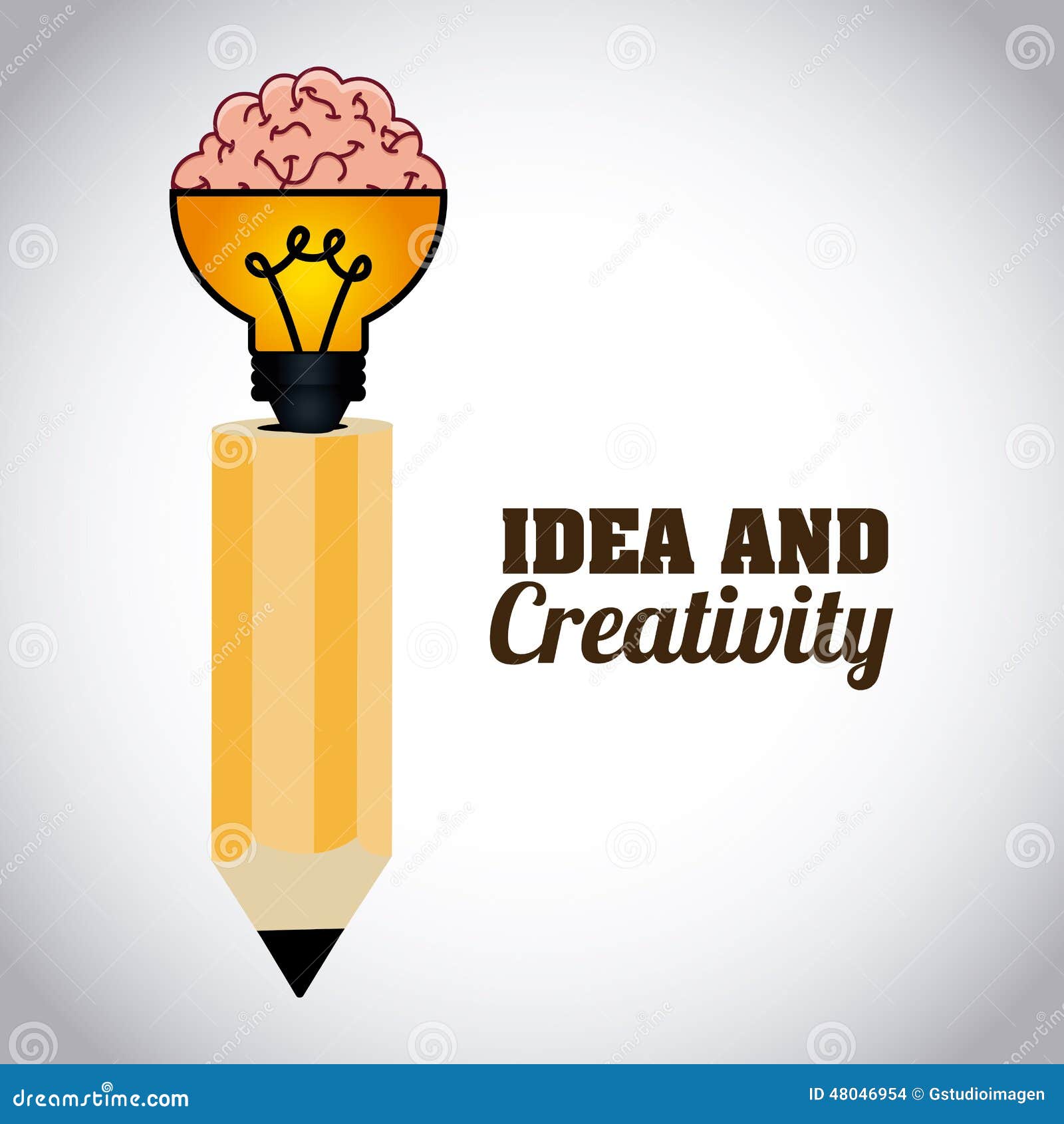Diseño de la gran idea stock de ilustración. Ilustración de bulbo ...