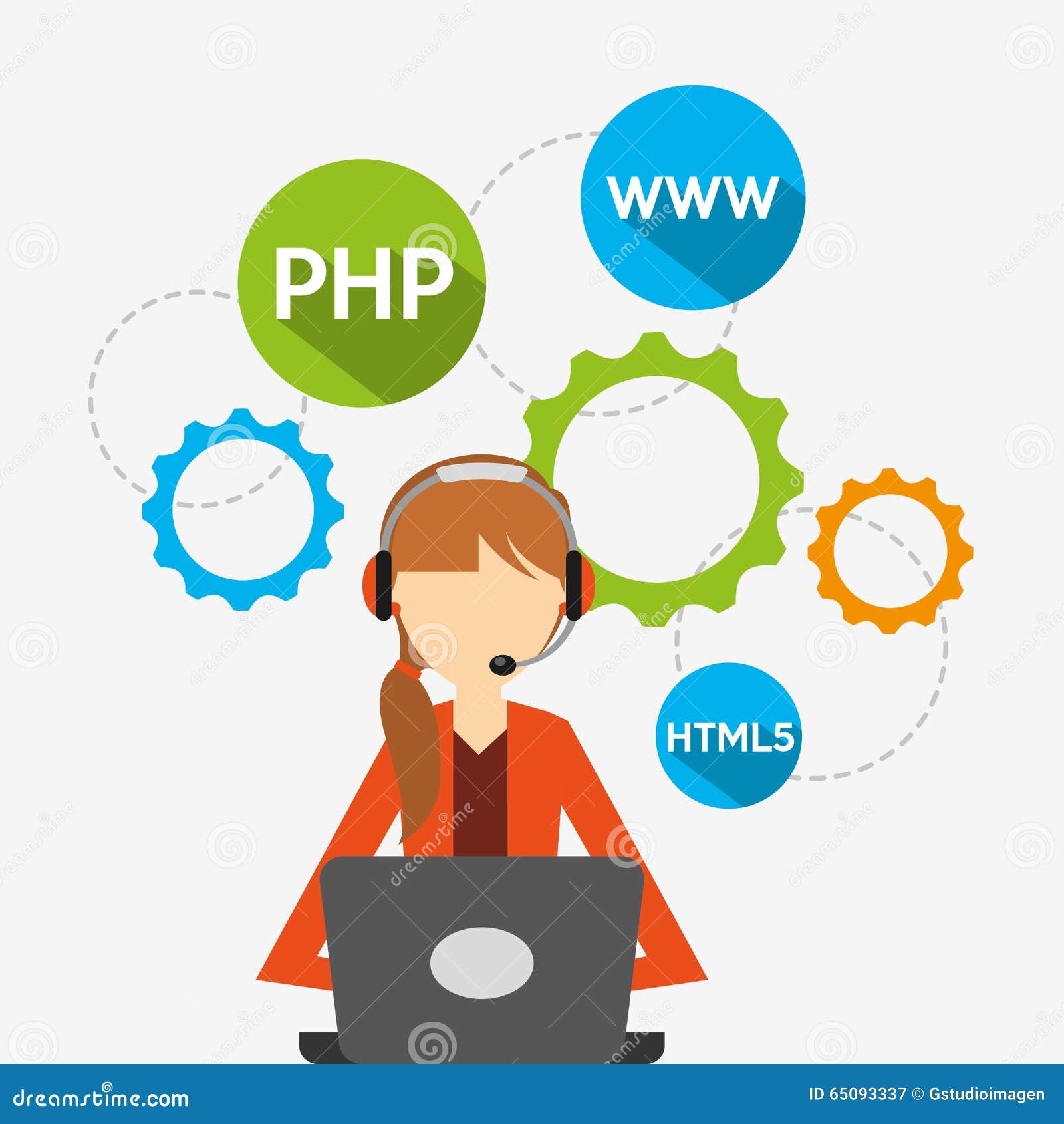 Diseño De La Lengua De Programación Stock de ilustración - Ilustración ...