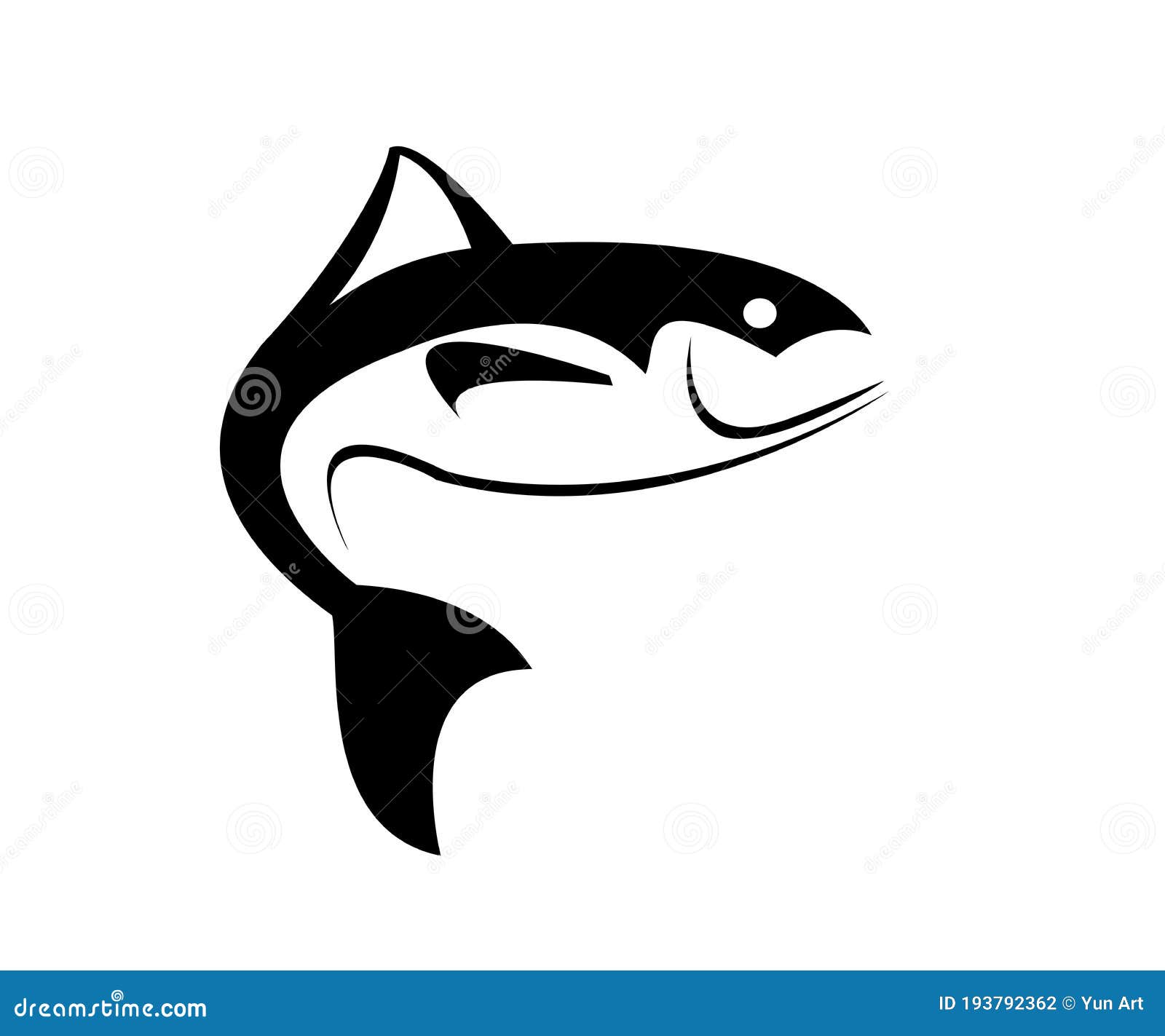 Diseño de logotipo de atún ilustración del vector. Ilustración de arte ...