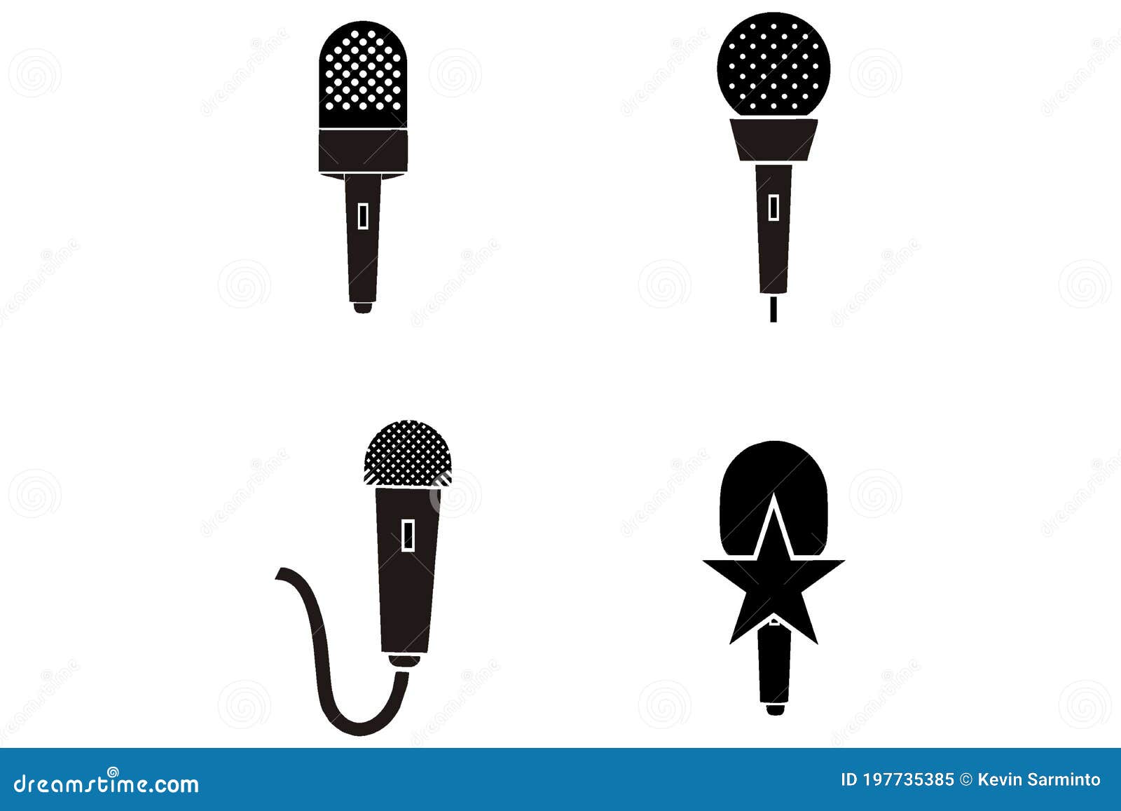 Diseño De Logotipo De Micrófono Ilustración del Vector - Ilustración de ...