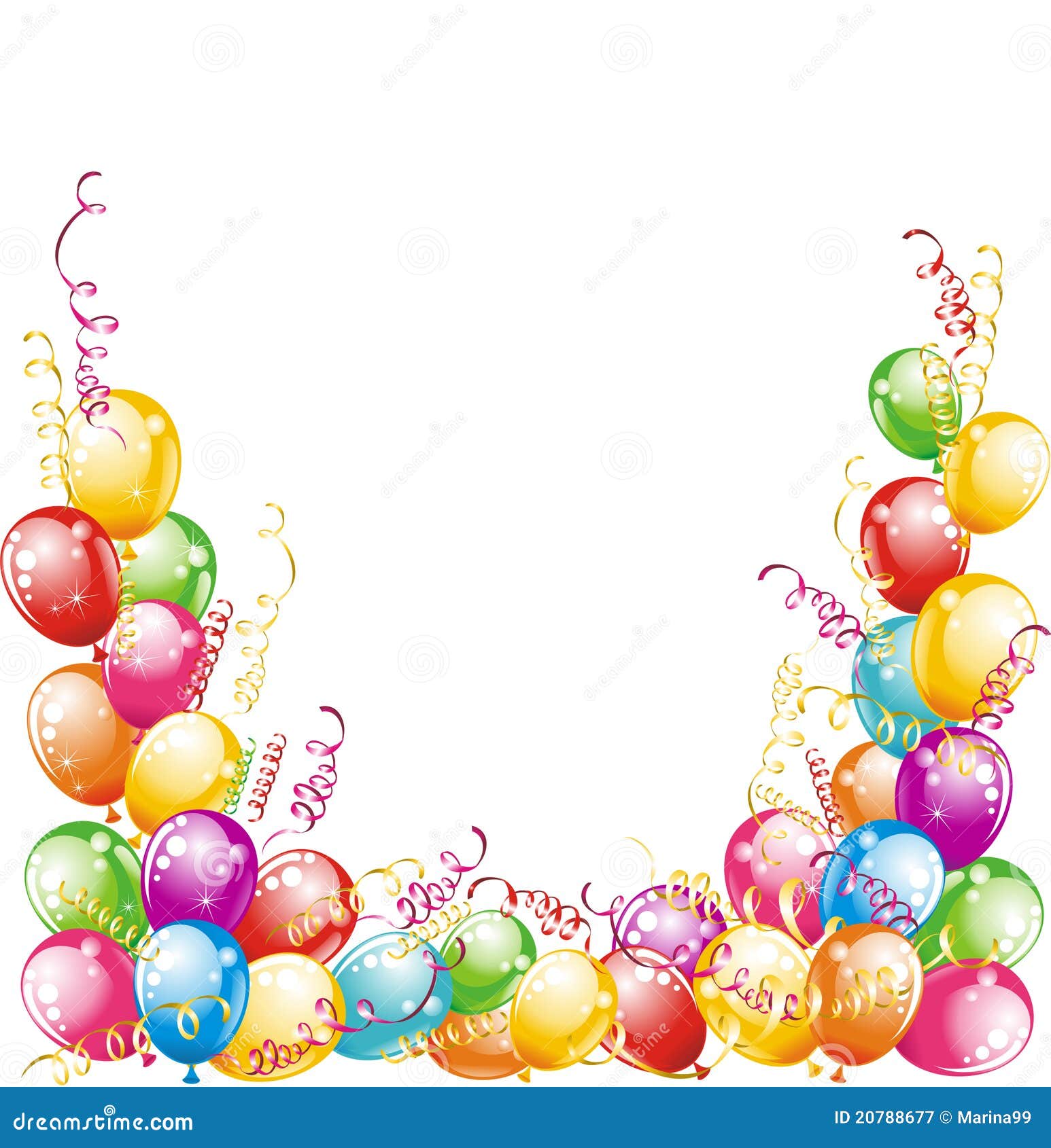 Diseño de los globos ilustración del vector. Ilustración de manojo ...