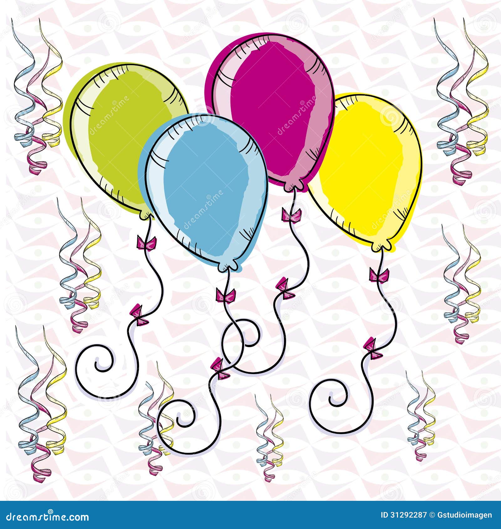 Diseño de los globos ilustración del vector. Ilustración de ...