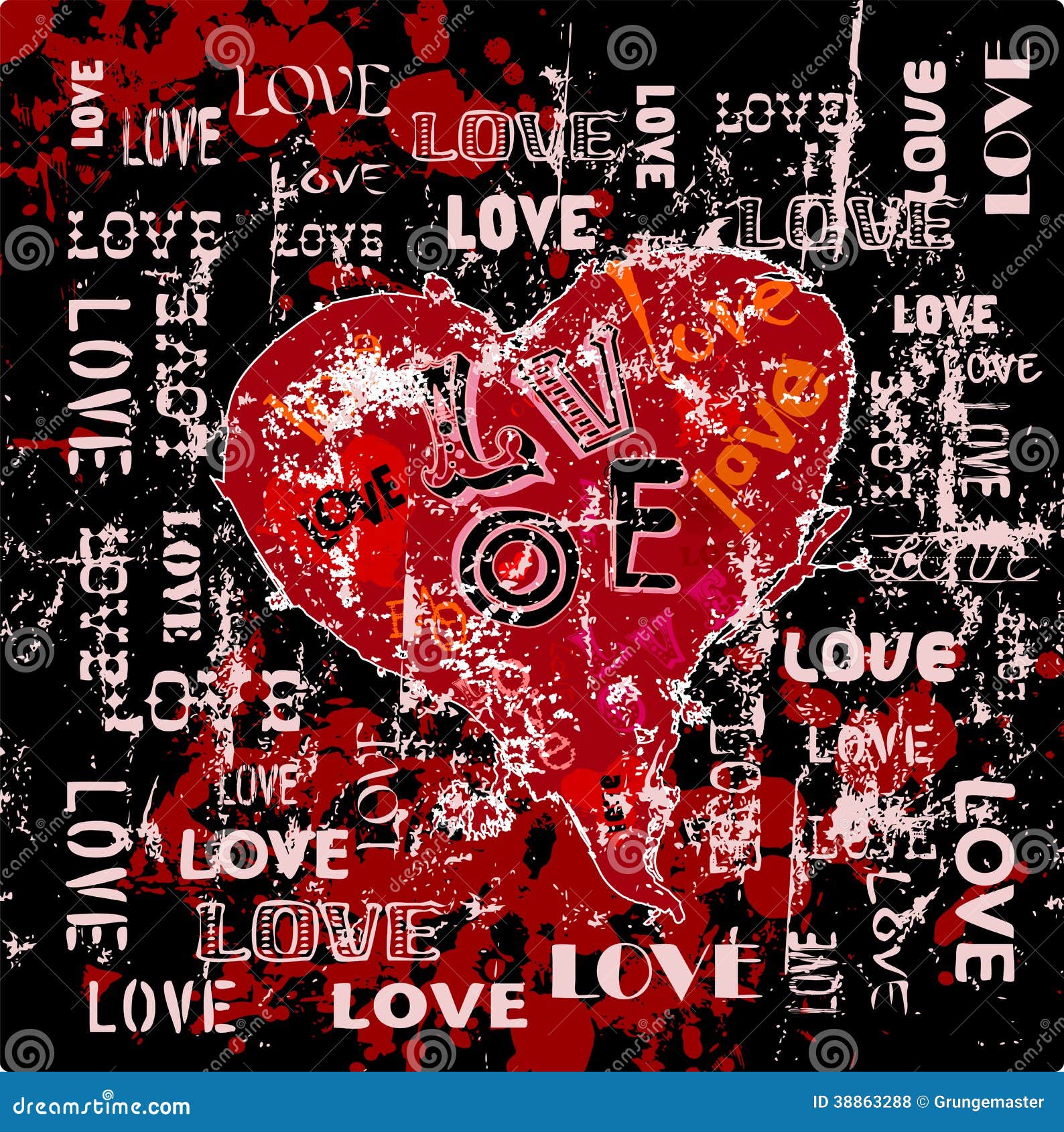 Diseño del amor ilustración del vector. Ilustración de urbano - 38863288