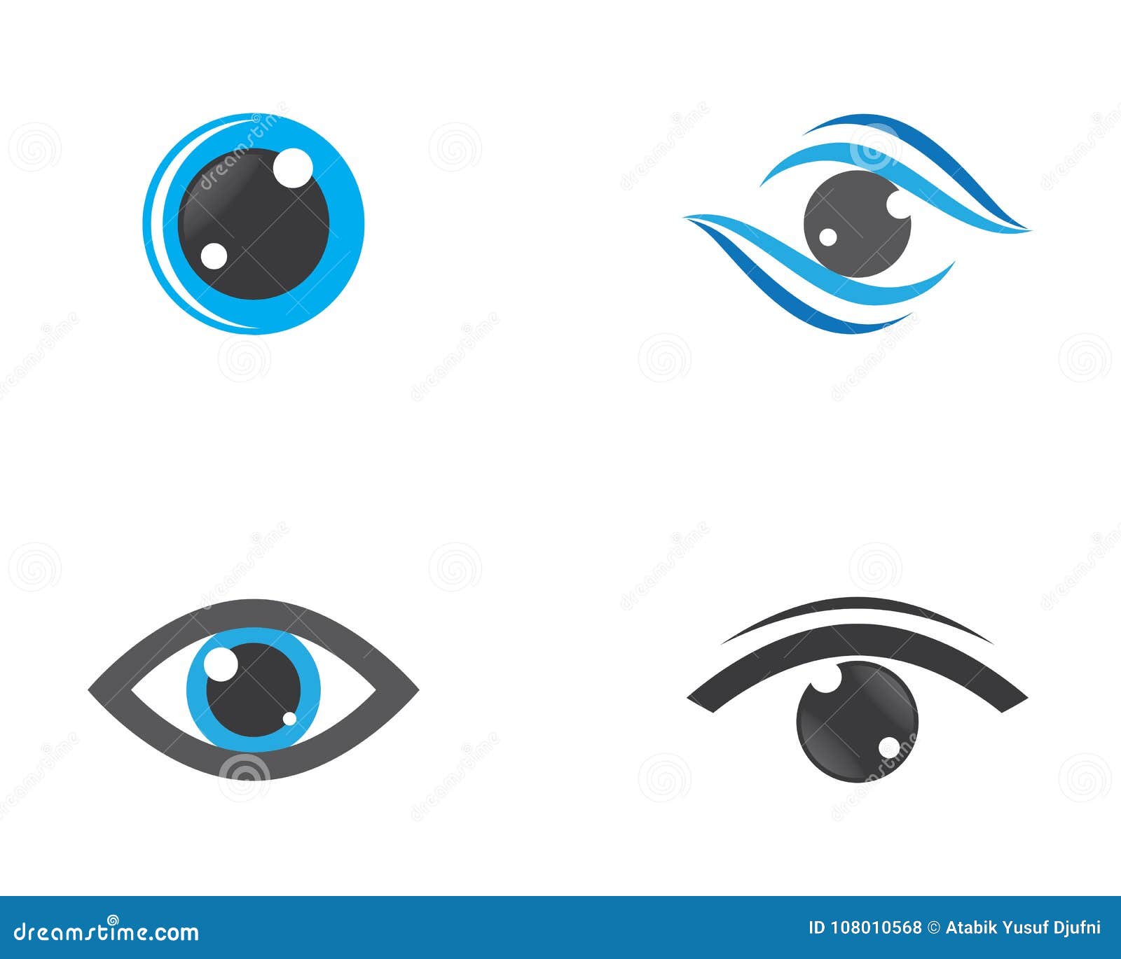 Diseño Del Ejemplo Del Icono Del Vector Del Logotipo Del Ojo ...