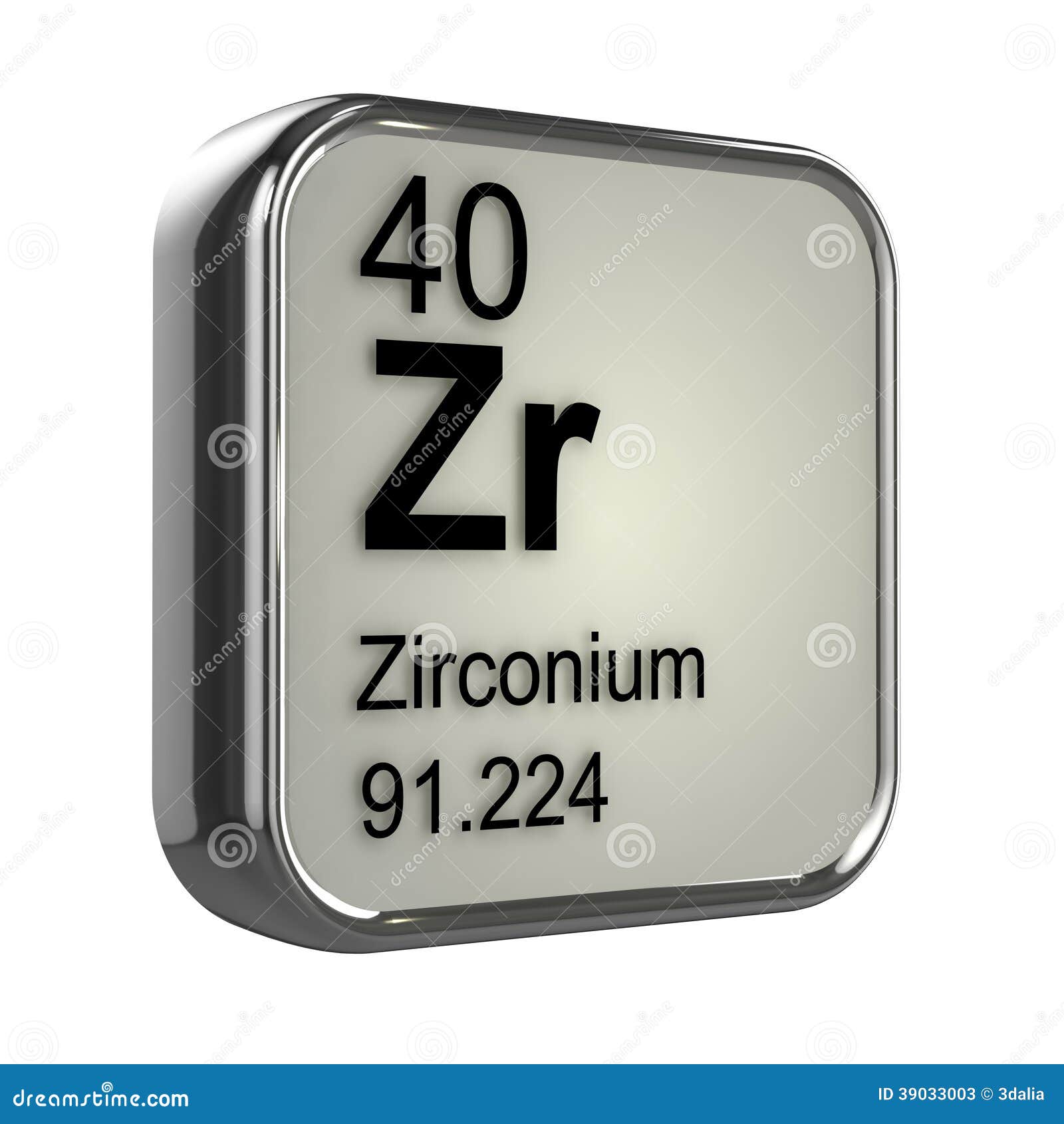 Diseño Del Elemento Del Circonio 3d Stock de ilustración - Ilustración ...