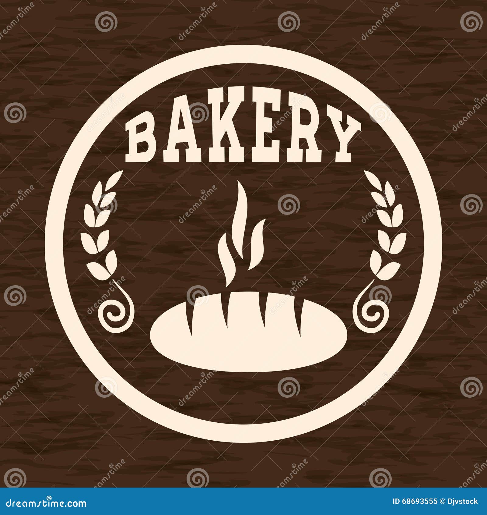 Diseño del icono del pan ilustración del vector. Ilustración de ...