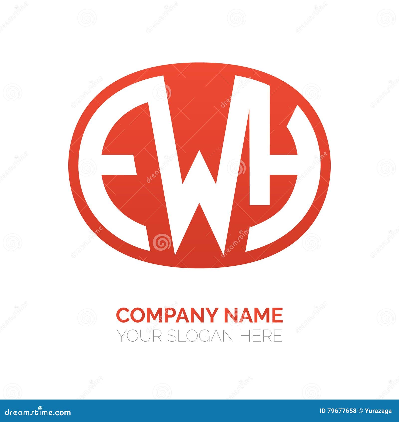 Diseño Del Logotipo Del Vector De EWH Stock de ilustración ...