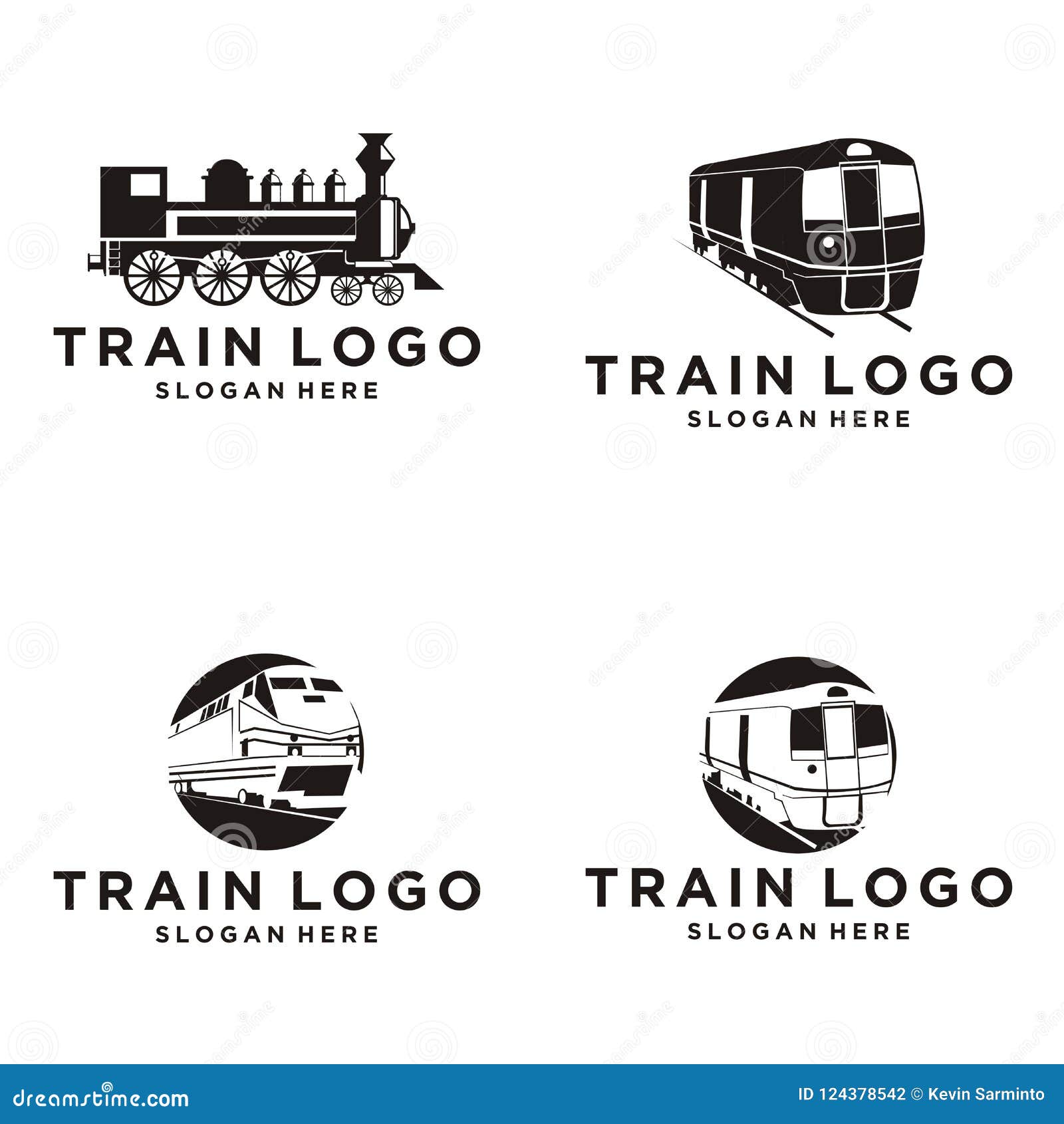 Diseño Del Logotipo Del Tren Ilustración del Vector - Ilustración de ...