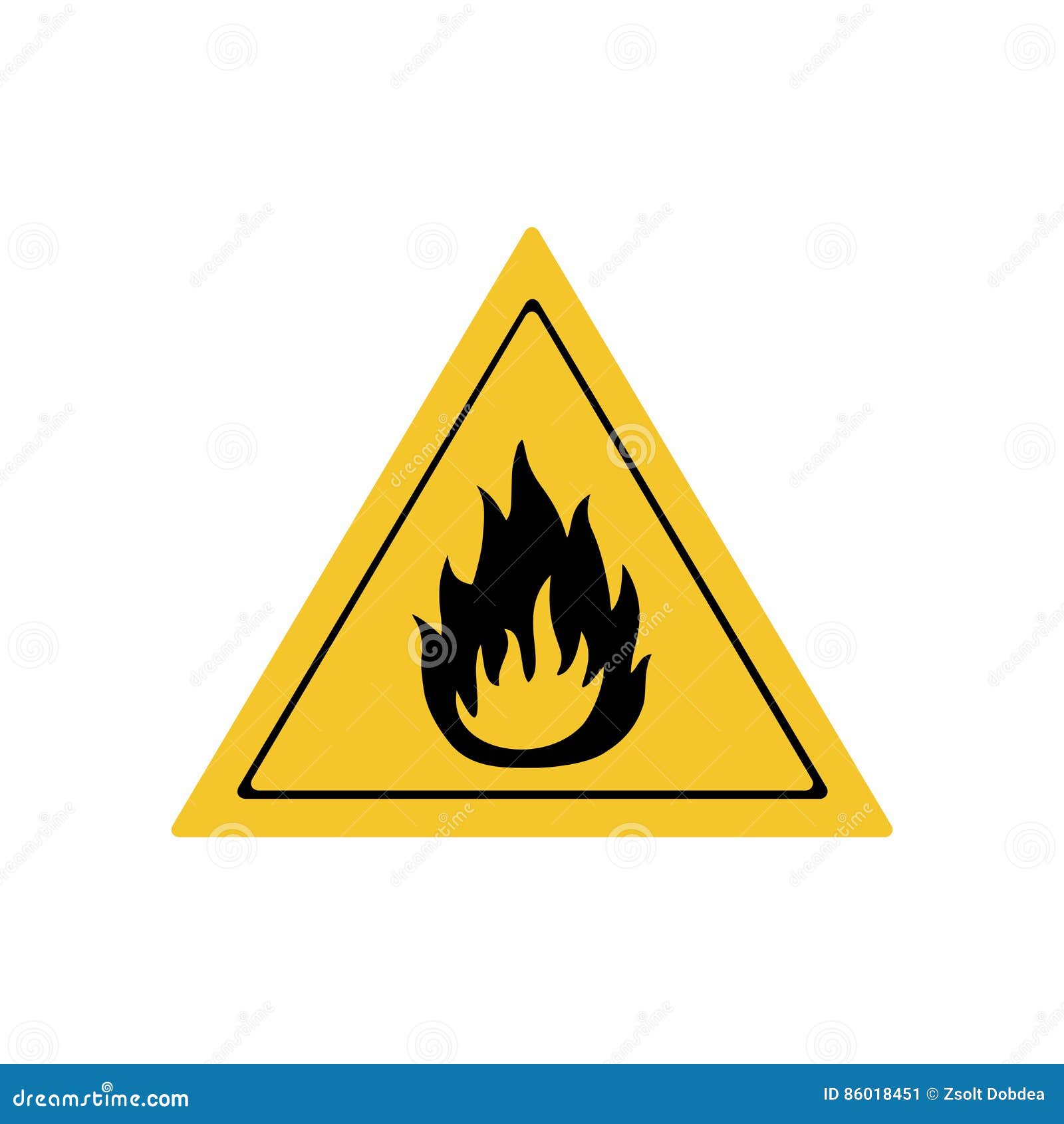 Diseño Del Vector De La Muestra Del Material Inflamable Ilustración del ...