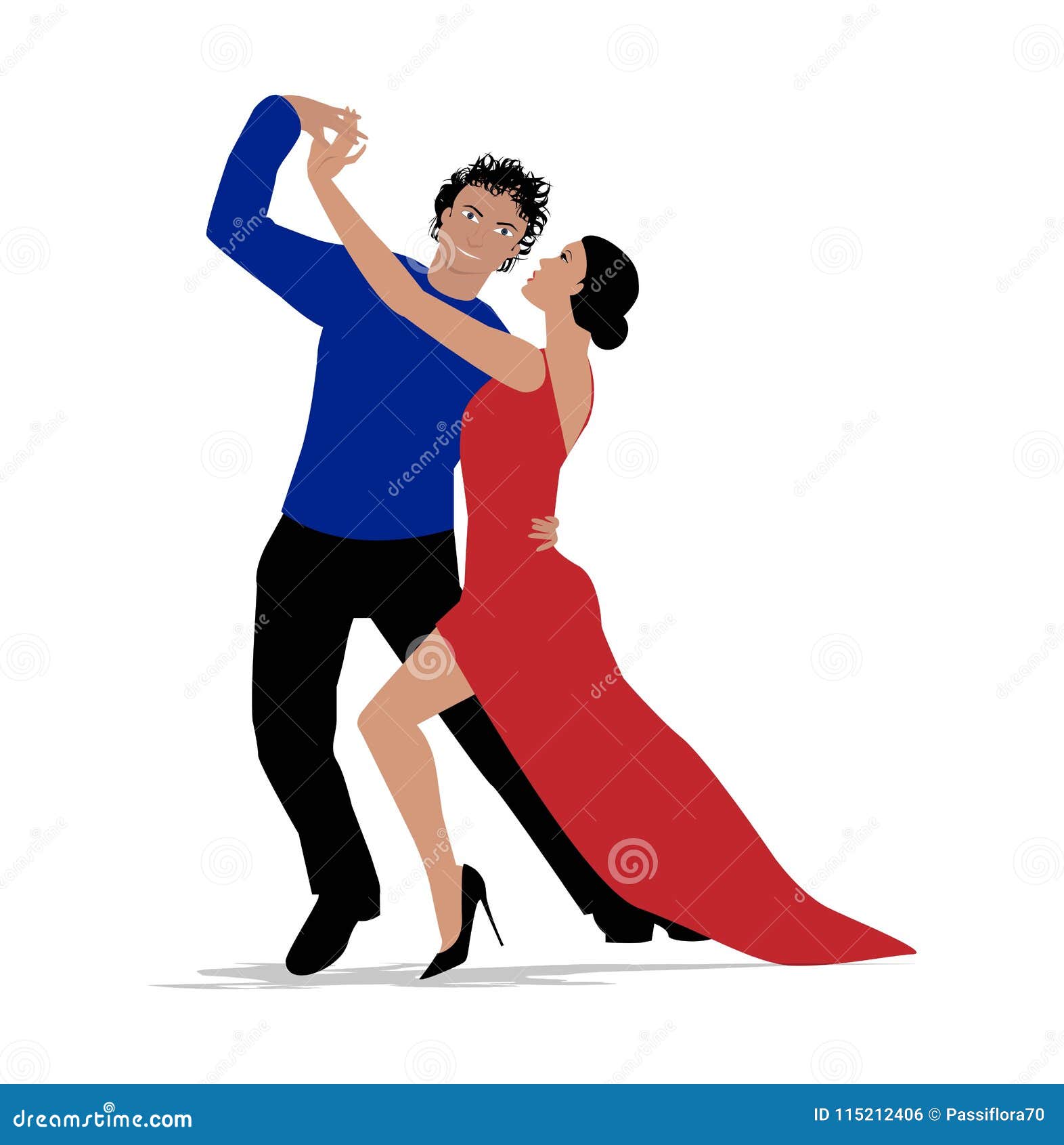 Diseño Del Vector De Los Pares De La Danza Ilustración del Vector ...