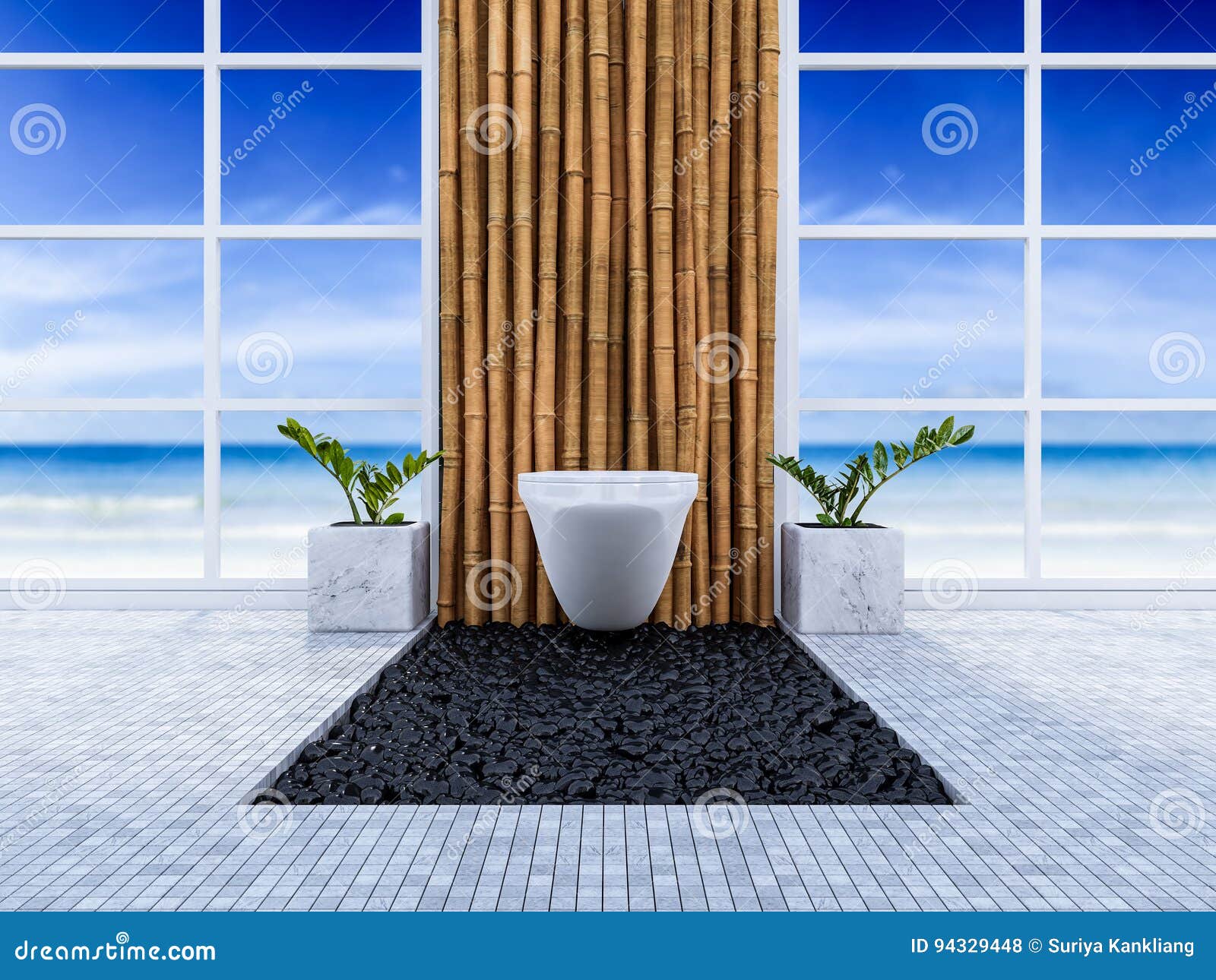 Diseño Interior Del Retrete 3d Stock de ilustración - Ilustración de ...