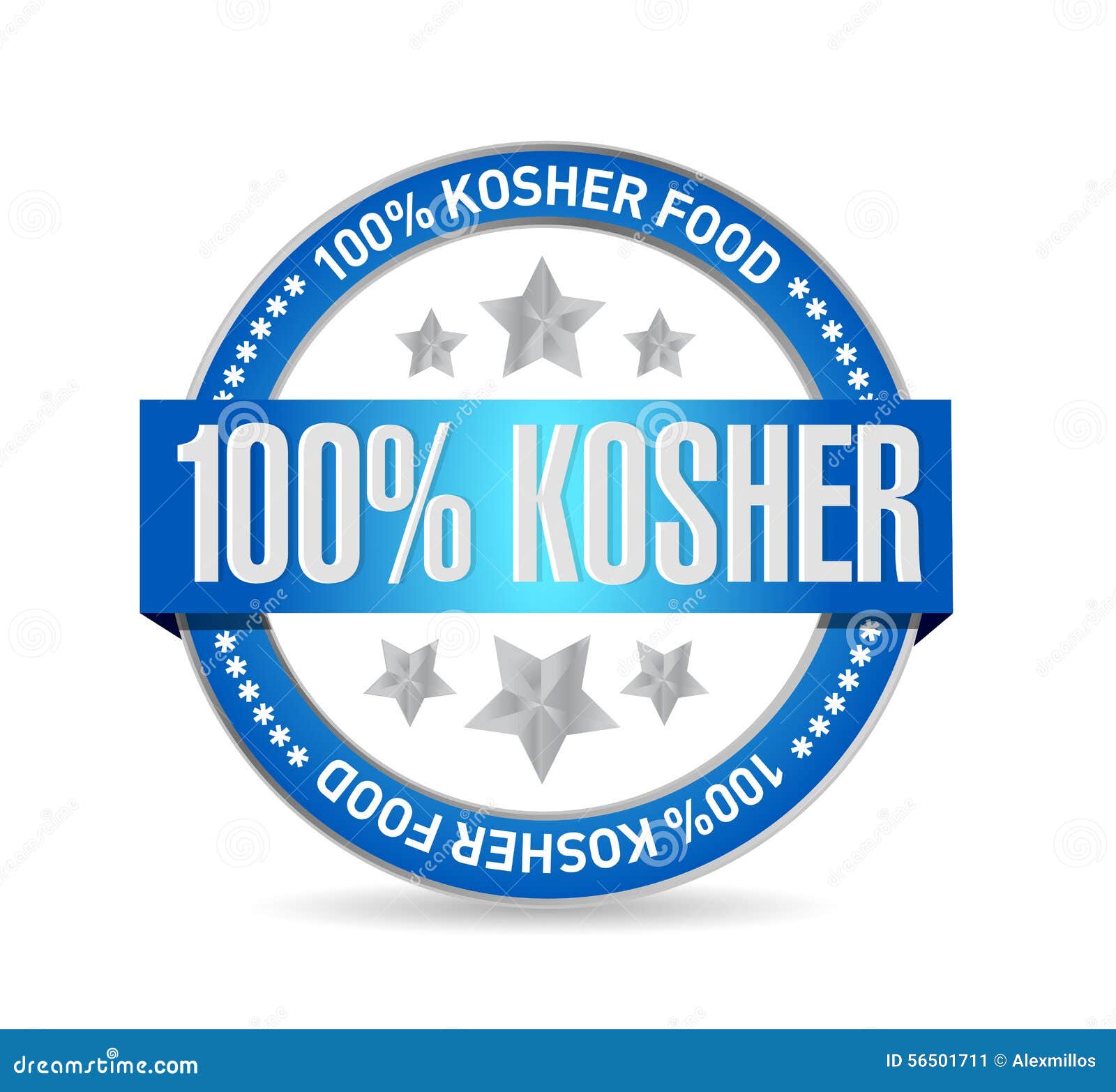 Diseño Kosher Del Ejemplo Del Sello De La Comida Stock de ilustración ...