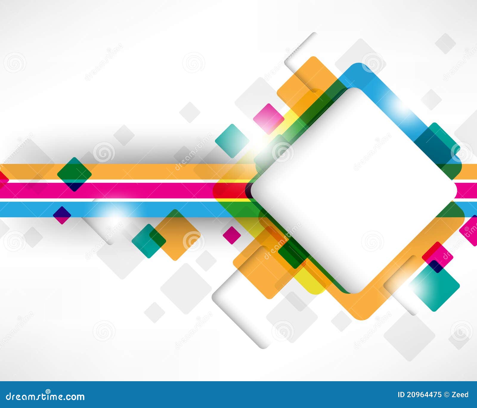 Diseño Multicolor Del Cuadrado Del Rectángulo Ilustración del Vector ...