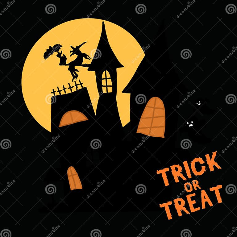 Halloween Celebration Poster Card Greetings Greeting Stock Illustration ...