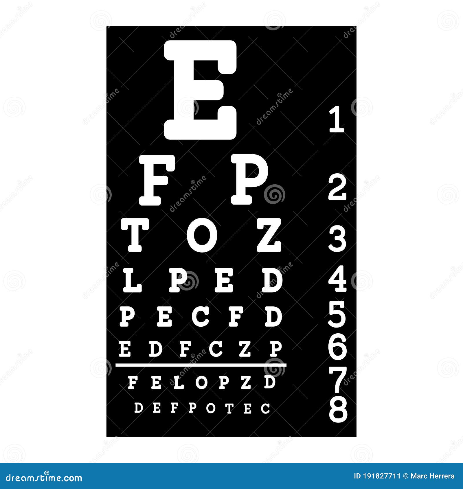 Diseño Vectorial De Prueba Ocular óptica Ilustración del Vector ...