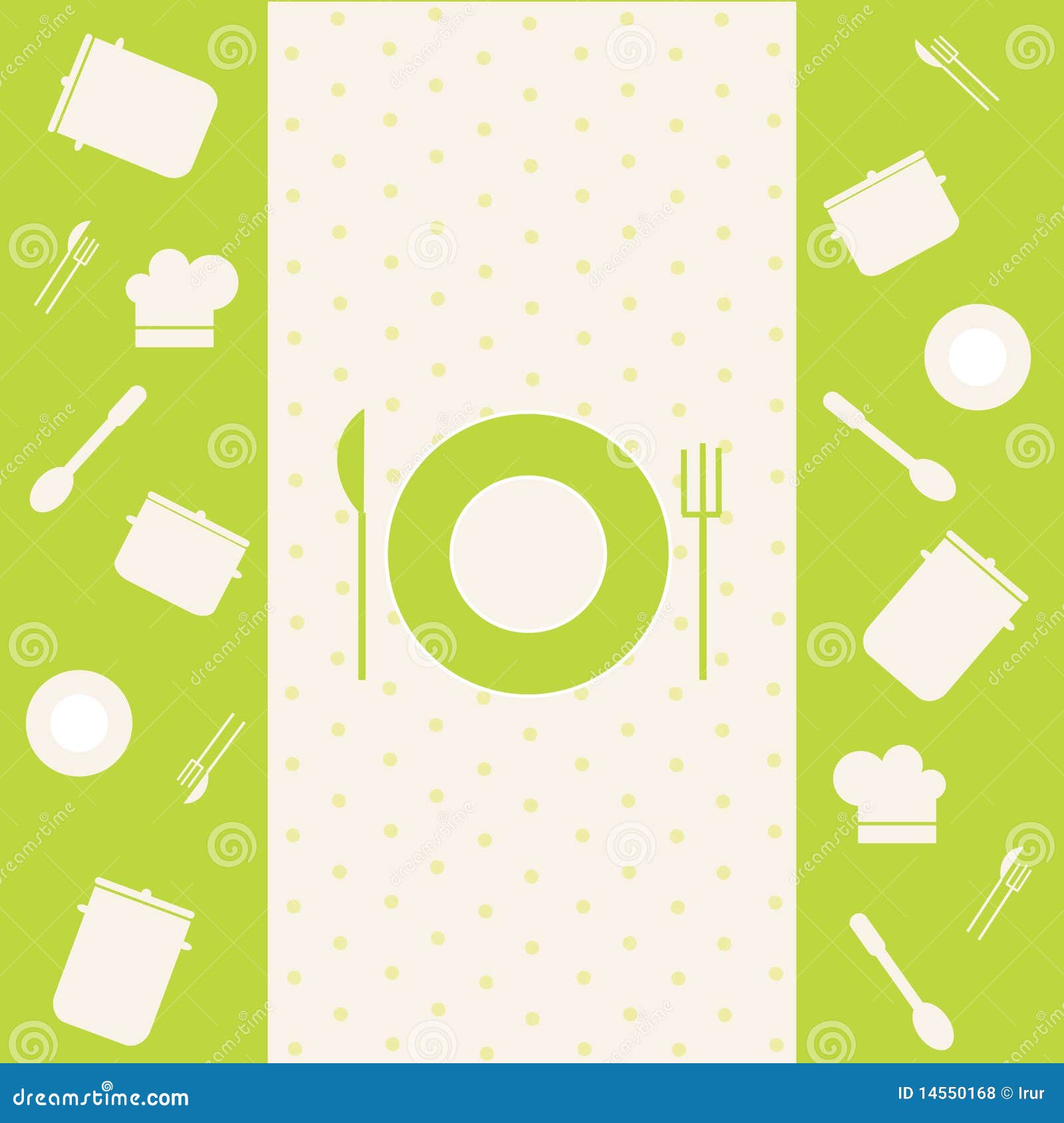 Diseño Verde Del Modelo De Menú Ilustración del Vector - Ilustración de ...