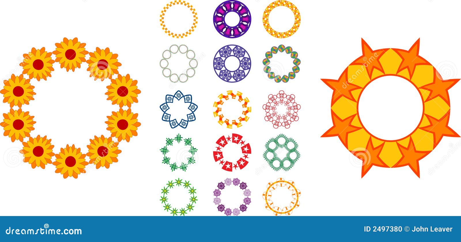 Diseños circulares ilustración del vector. Ilustración de modelos - 2497380