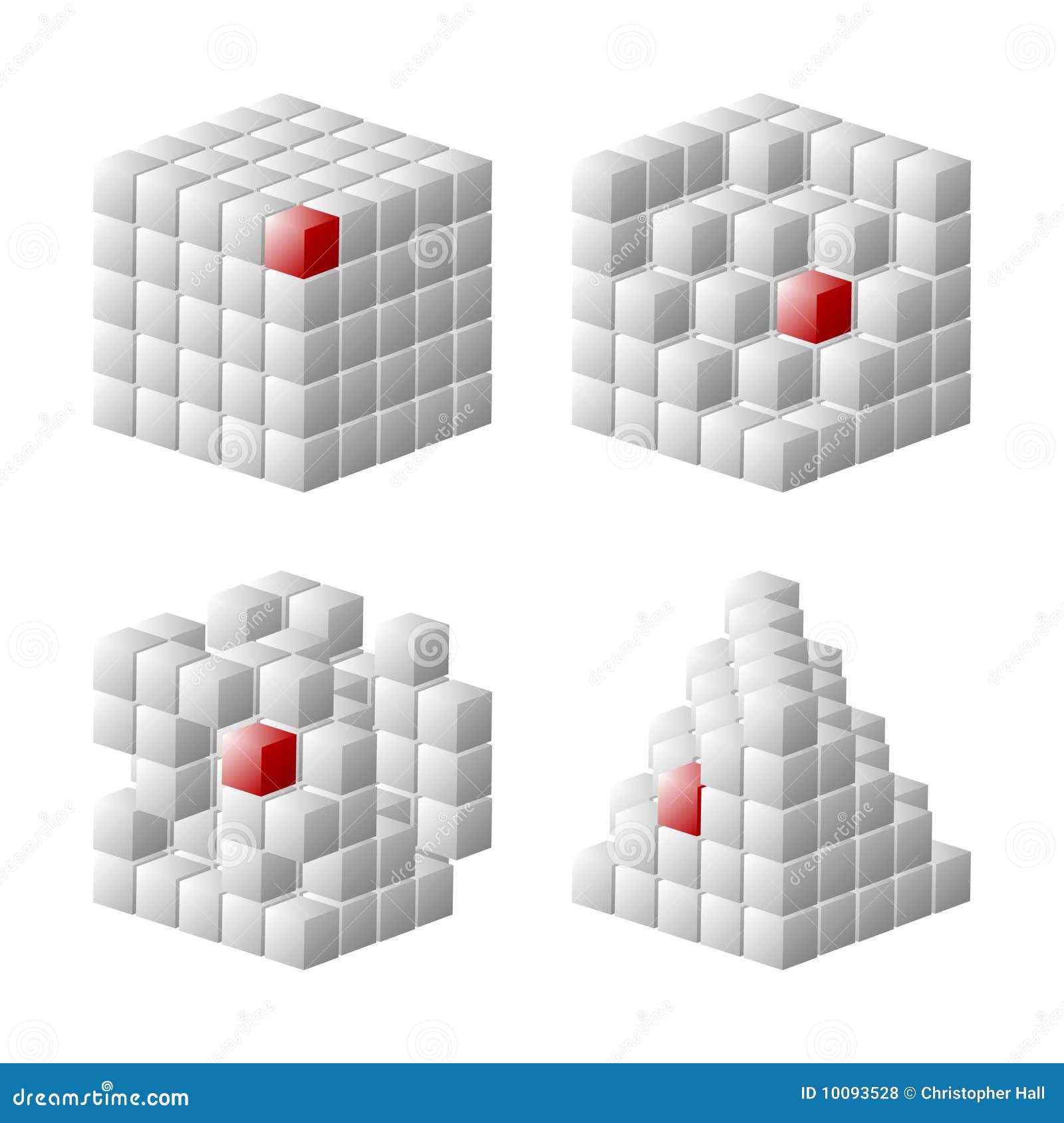 Diseños del cubo ilustración del vector. Ilustración de digital - 10093528