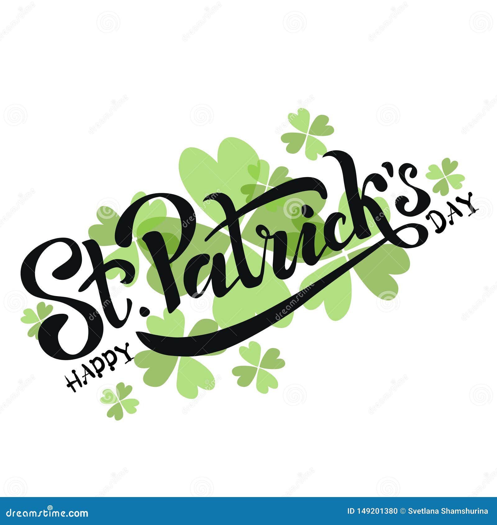 Hand Sketched Irish Celebration Design Vector Illustration Of Happy