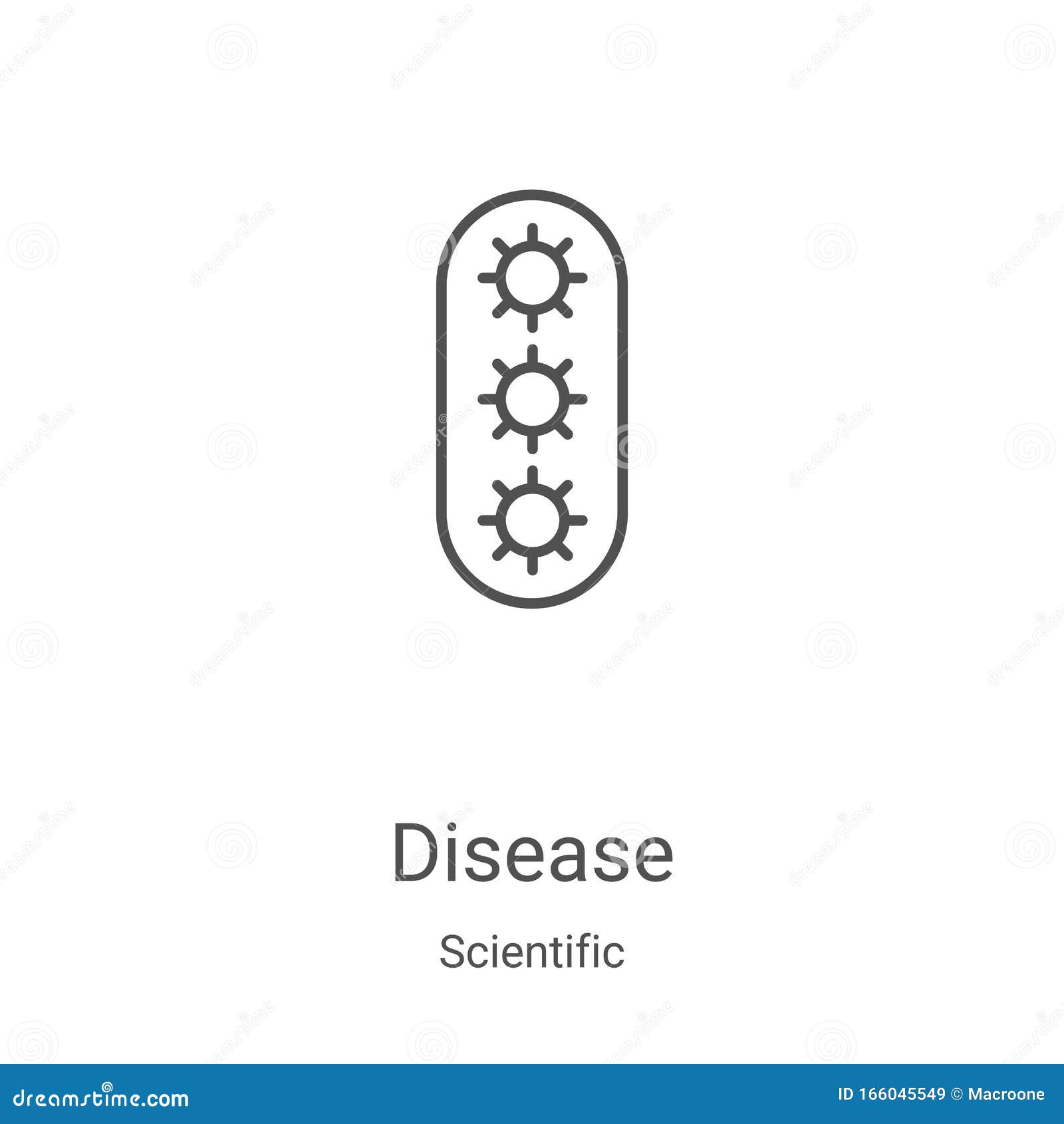 Disease Icon Vector from Scientific Collection. Thin Line Disease ...