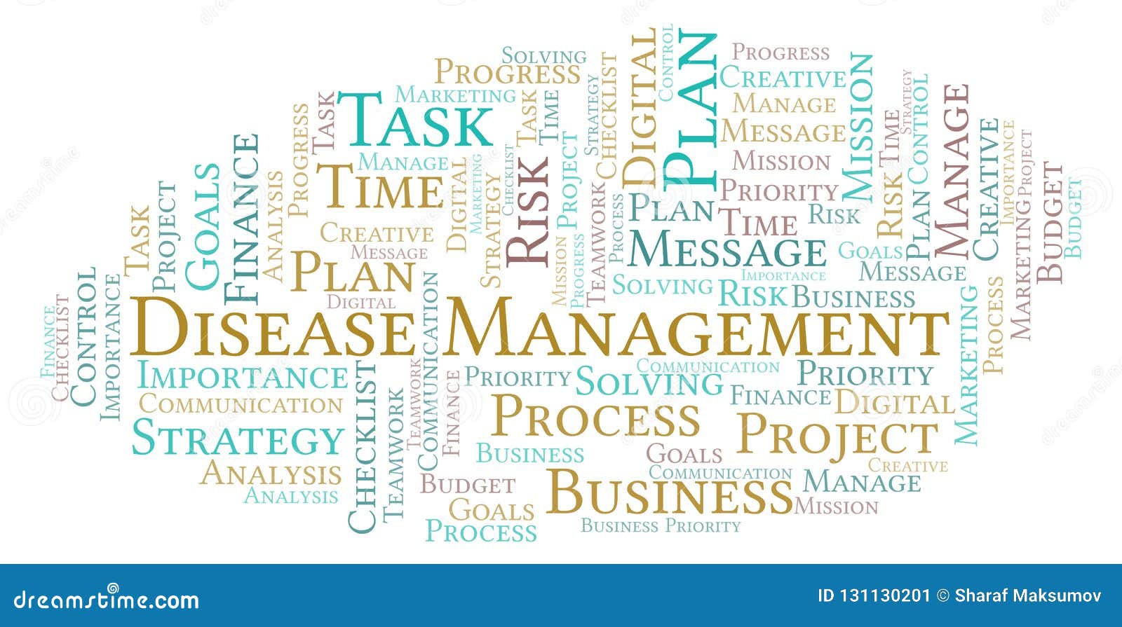 Disease Management Word Cloud, Made with Text only. Stock Illustration ...
