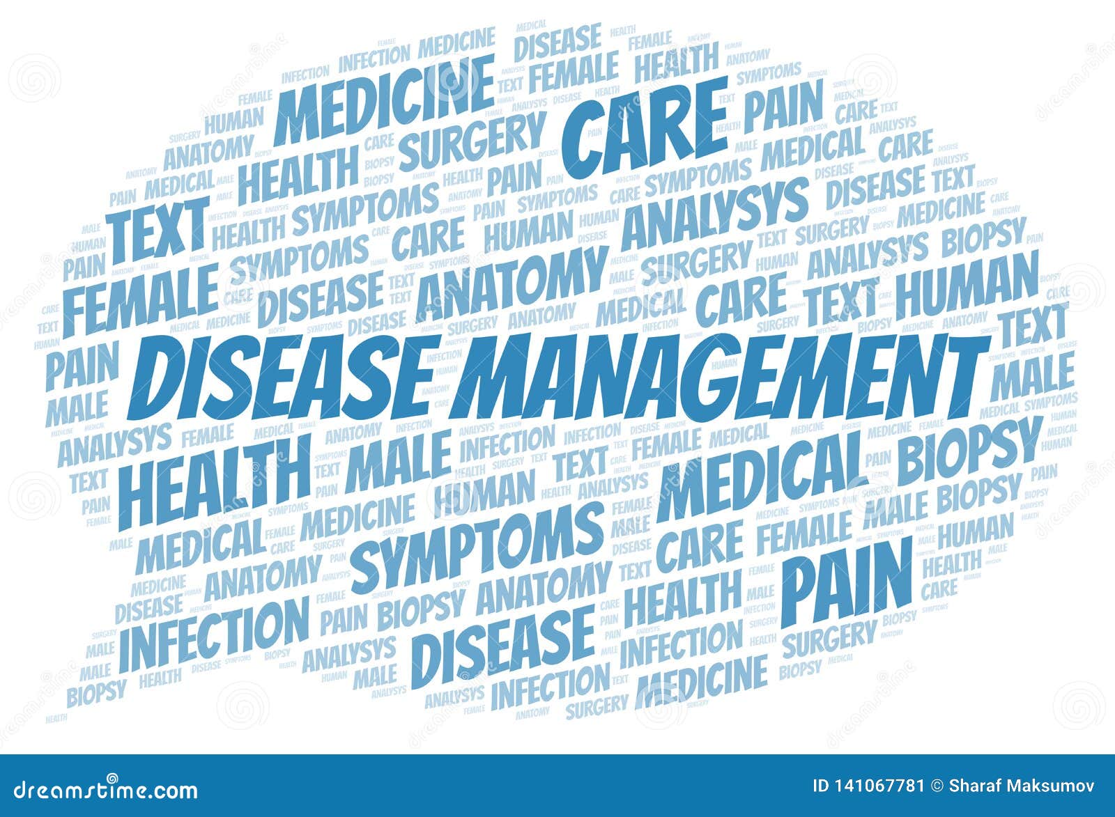 Disease Management Word Cloud Stock Illustration - Illustration of ...