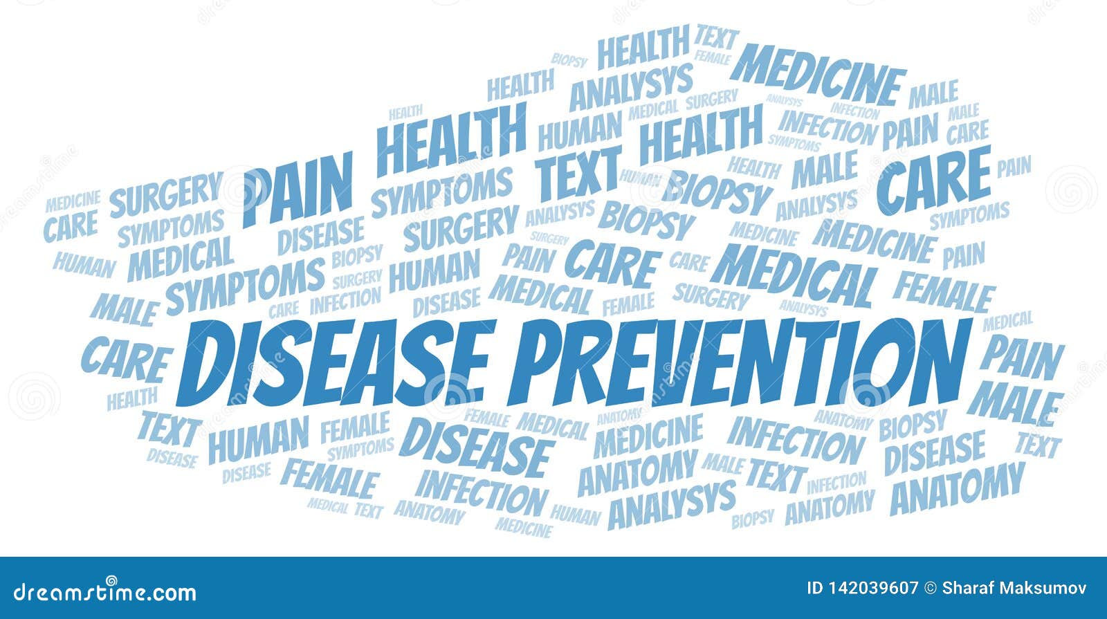 Disease Prevention Word Cloud Stock Illustration - Illustration of ...
