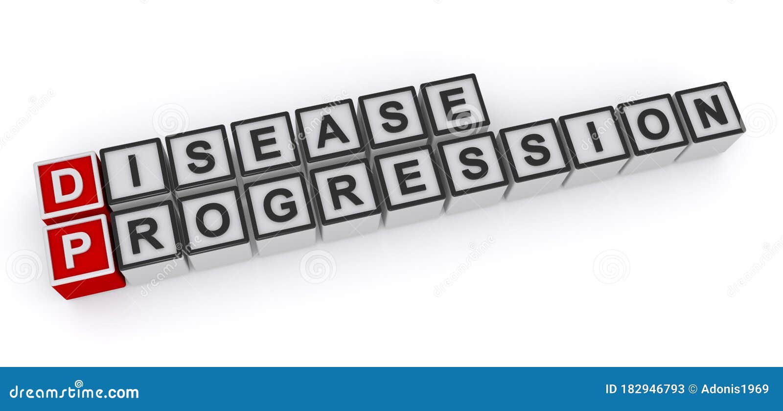 Disease Progression Word Blocks Stock Image - Image of cube, hand ...