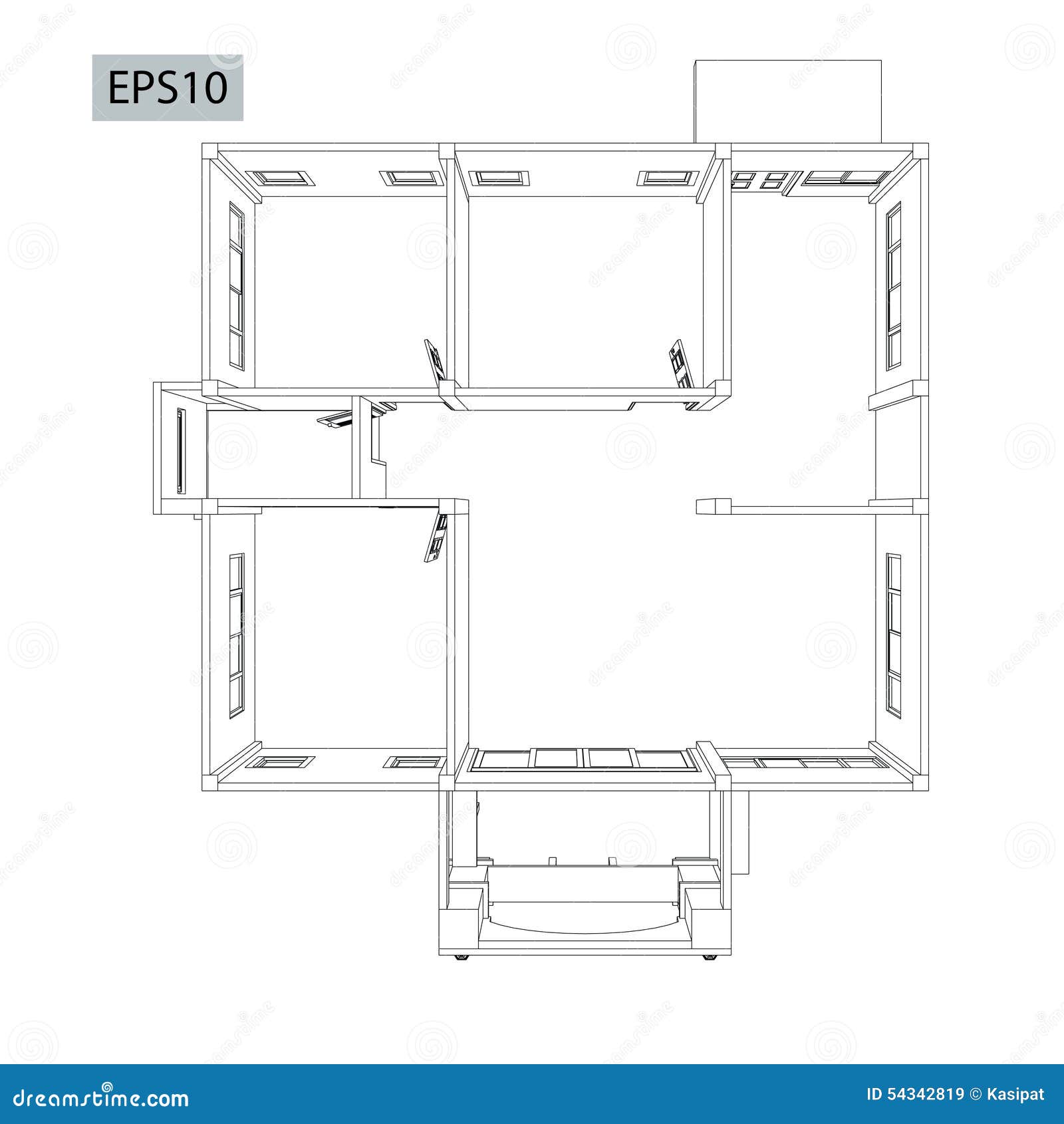 Disegni, Case Di Progettazione Illustrazione di Stock - Illustrazione ...
