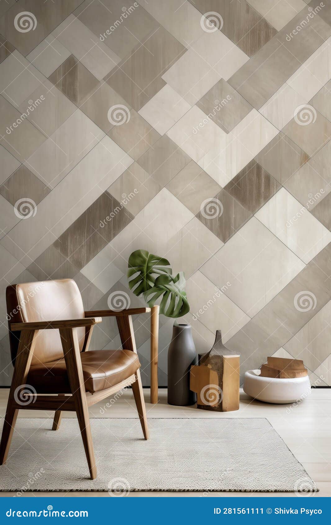 Disegni Geometrici Moderni E Neutri a Muro Generative Ai Illustrazione ... Disegni Geometrici Moderni E Neutri a Muro Generative Ai Illustrazione ...