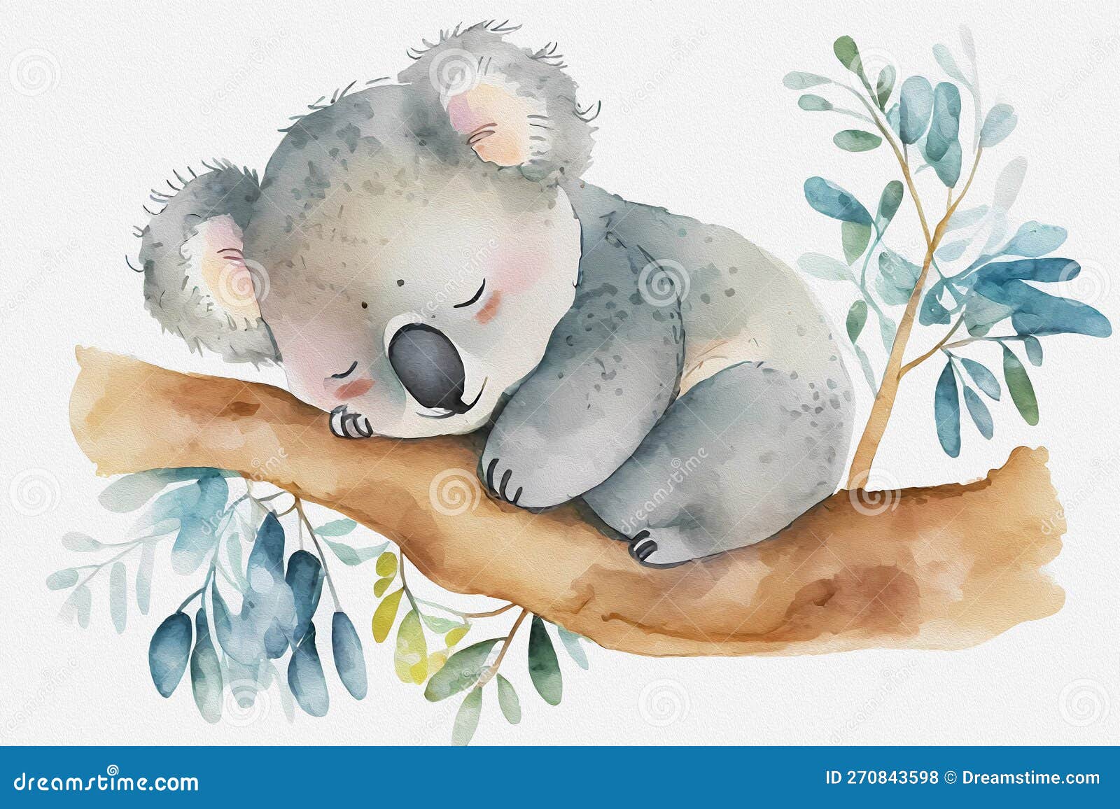 Disegno a Colori Koala. Design Compatto E Generativo Illustrazione di ...