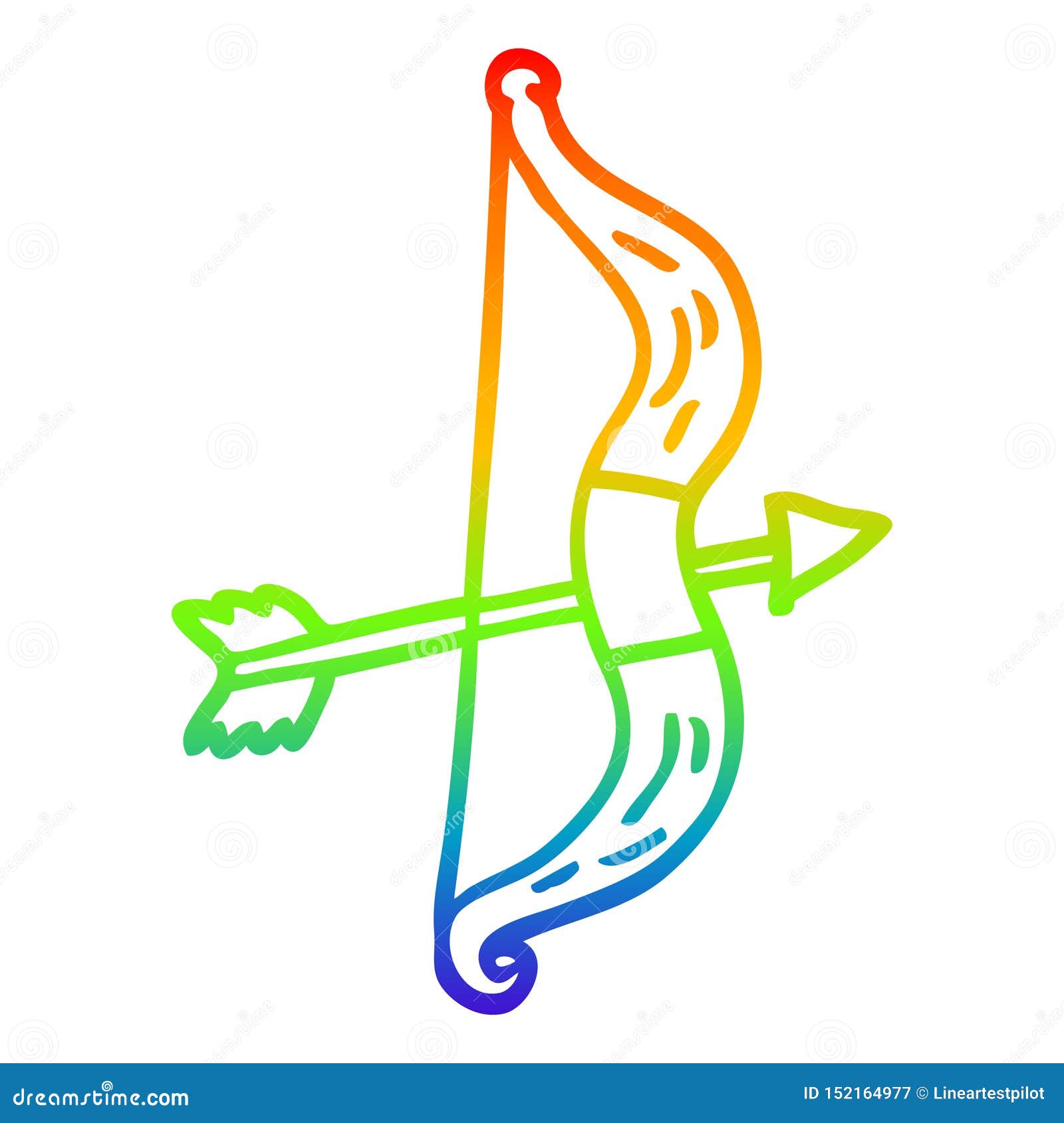 Disegno Creativo Di Linee Con Gradiente Arcobaleno a Gradiente Di ...