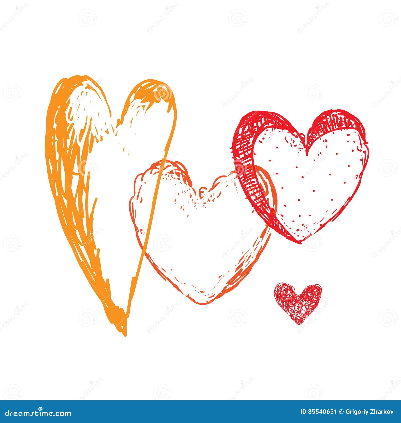 Disegno del cuore illustrazione di stock. Illustrazione di insieme ...