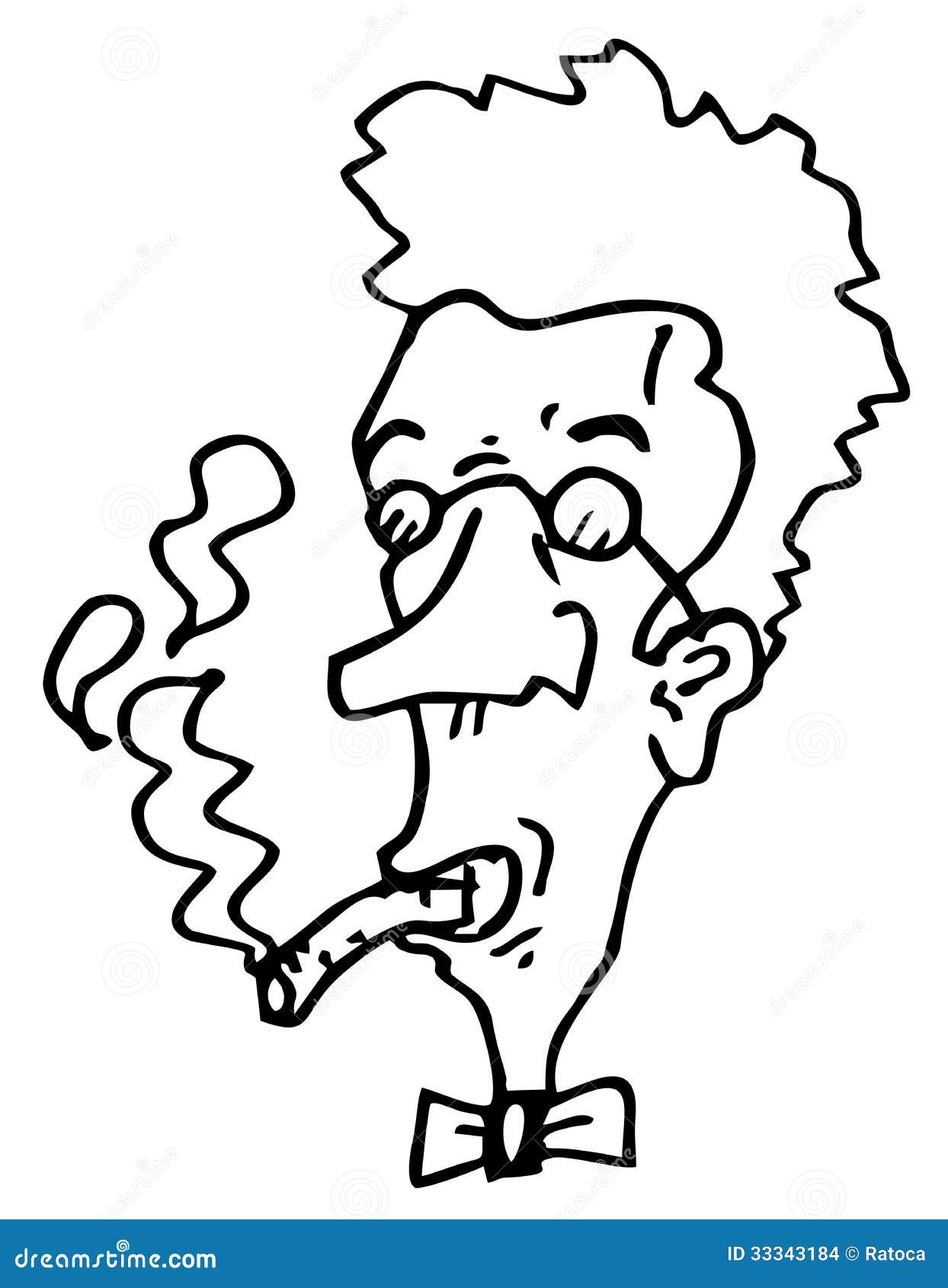 Disegno del fumo illustrazione vettoriale. Illustrazione di allegro ...