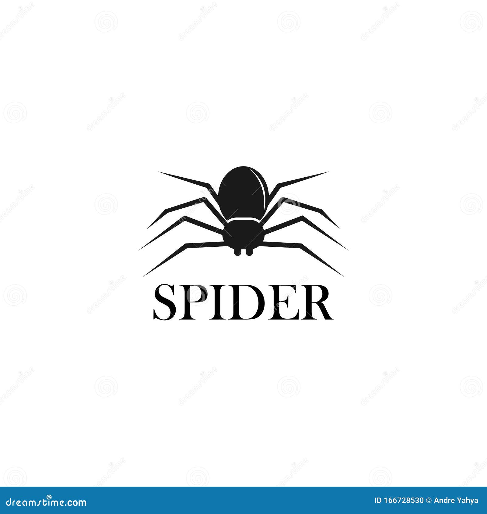 Disegno del logo del ragno illustrazione di stock. Illustrazione di ...