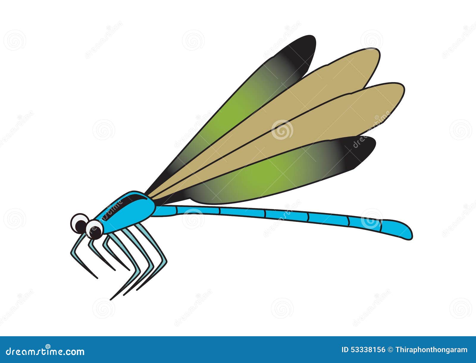 Disegno della libellula illustrazione di stock. Illustrazione di illustrazione - 53338156