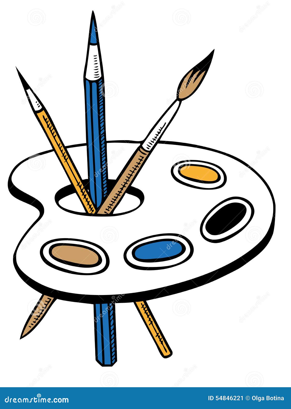 Disegno della tavolozza illustrazione vettoriale. Illustrazione di ...