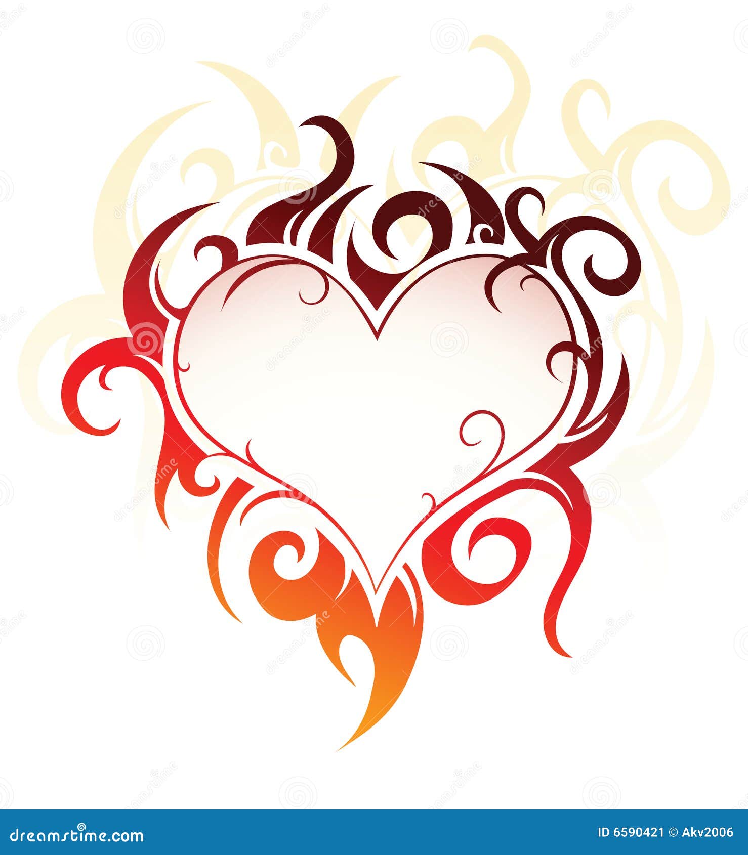 Disegno di Cuore-figura illustrazione vettoriale. Illustrazione di ...