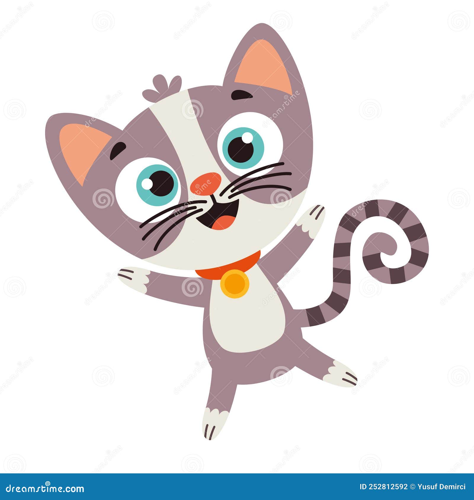 Disegno di un gatto illustrazione di stock. Illustrazione di gatto ...