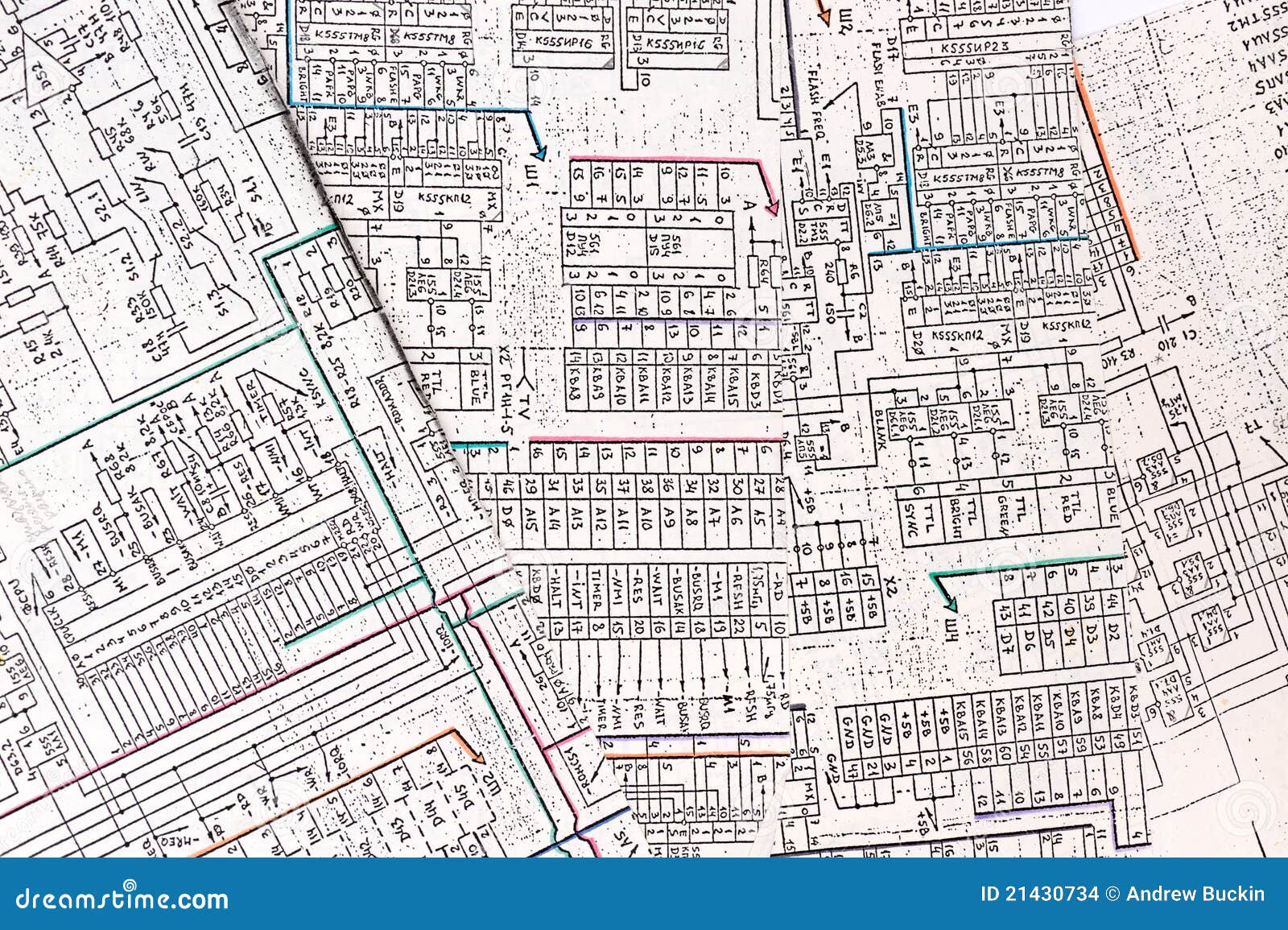 Disegno Schematico Di Elettronica Fotografia Stock - Immagine di ...