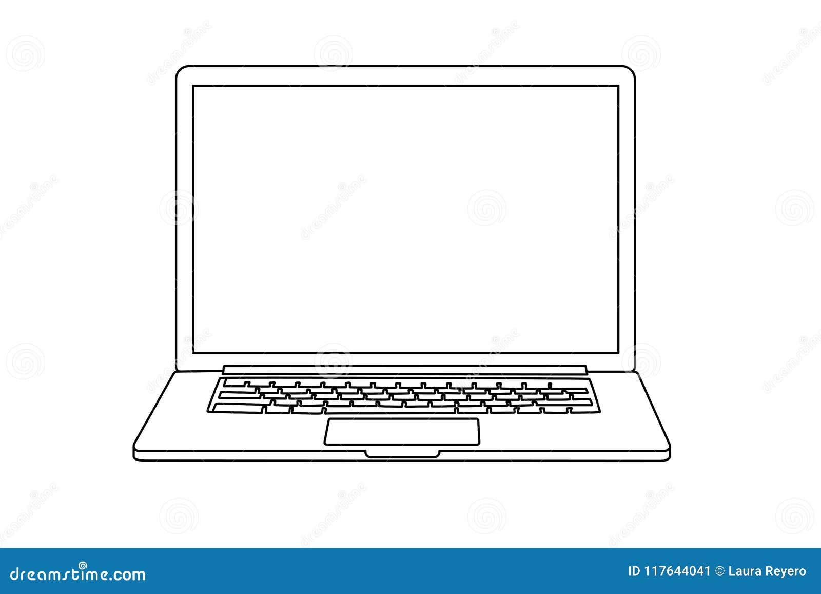 Disegno a Tratteggio Continuo Di Un Computer Portatile Illustrazione di ... Disegno a Tratteggio Continuo Di Un Computer Portatile Illustrazione di ...
