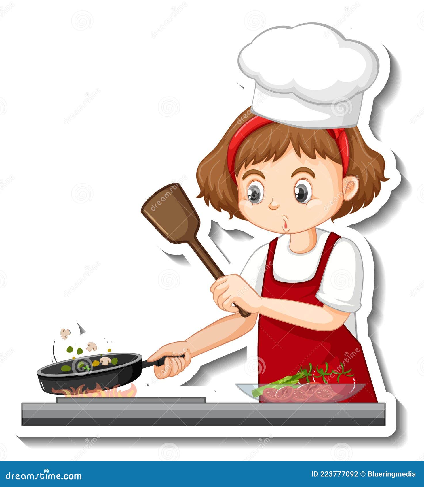 Diseño De Pegatinas Con Personaje De Dibujos Animados De Cocina De Chef ... Diseño De Pegatinas Con Personaje De Dibujos Animados De Cocina De Chef ...