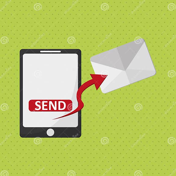 Diseño Del Icono De SMS, Ejemplo Del Vector Ilustración del Vector - Ilustración de franqueo ...