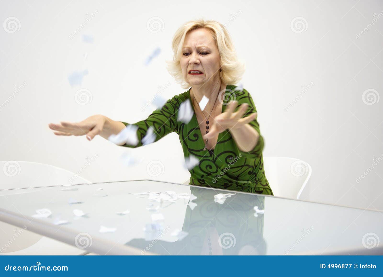 Disgruntled businesswoman stock image. Image of color - 4996877