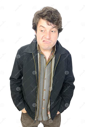 Disgruntled Man stock image. Image of angry, hair, male - 19022867