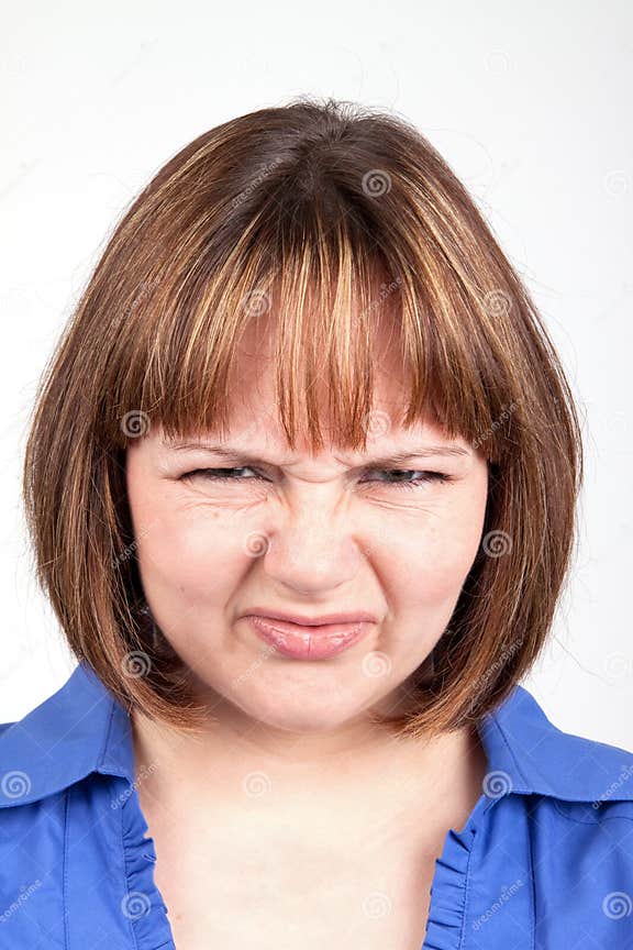 Disgust stock photo. Image of expression, lips, woman - 16500448